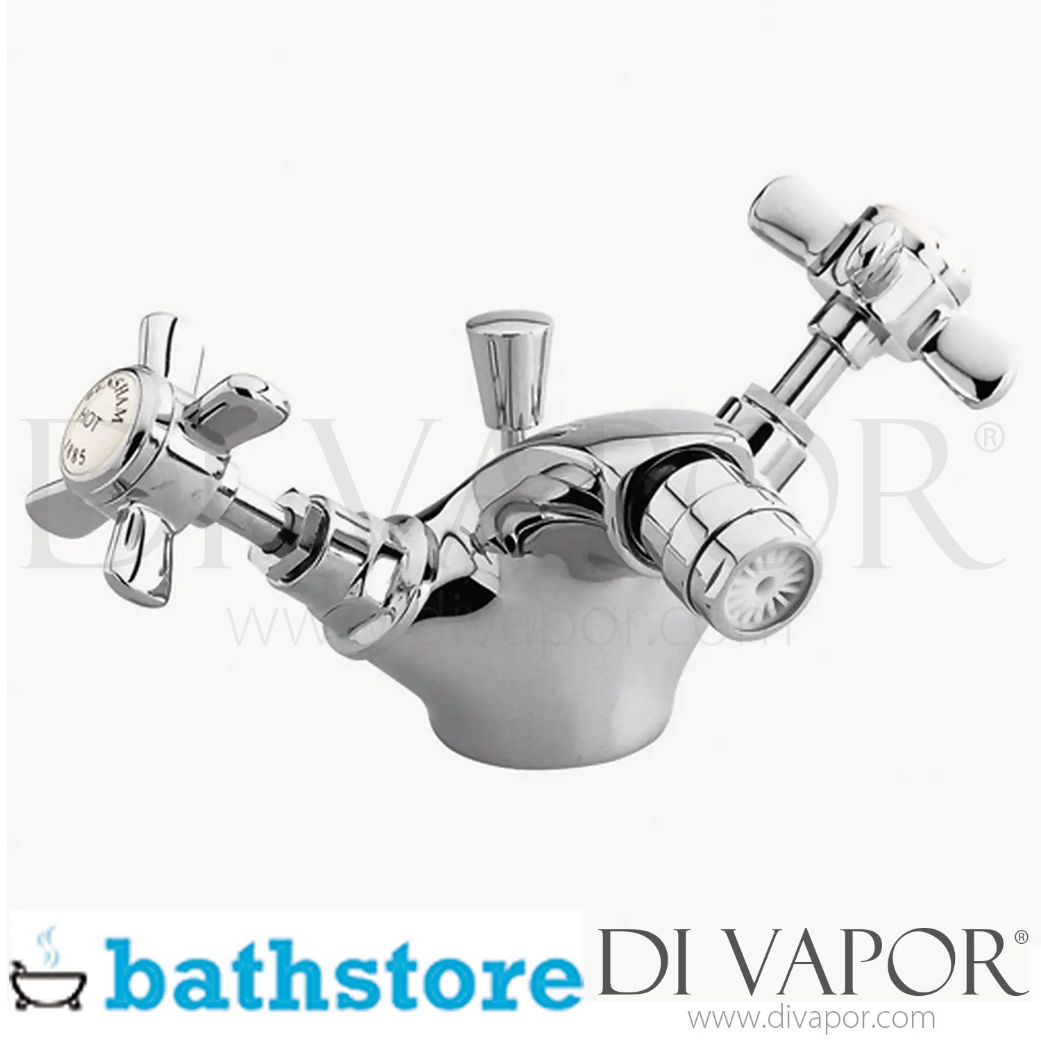Bathstore Bensham Chrome Cross Head Bidet Tap Spare Parts - B DV 169