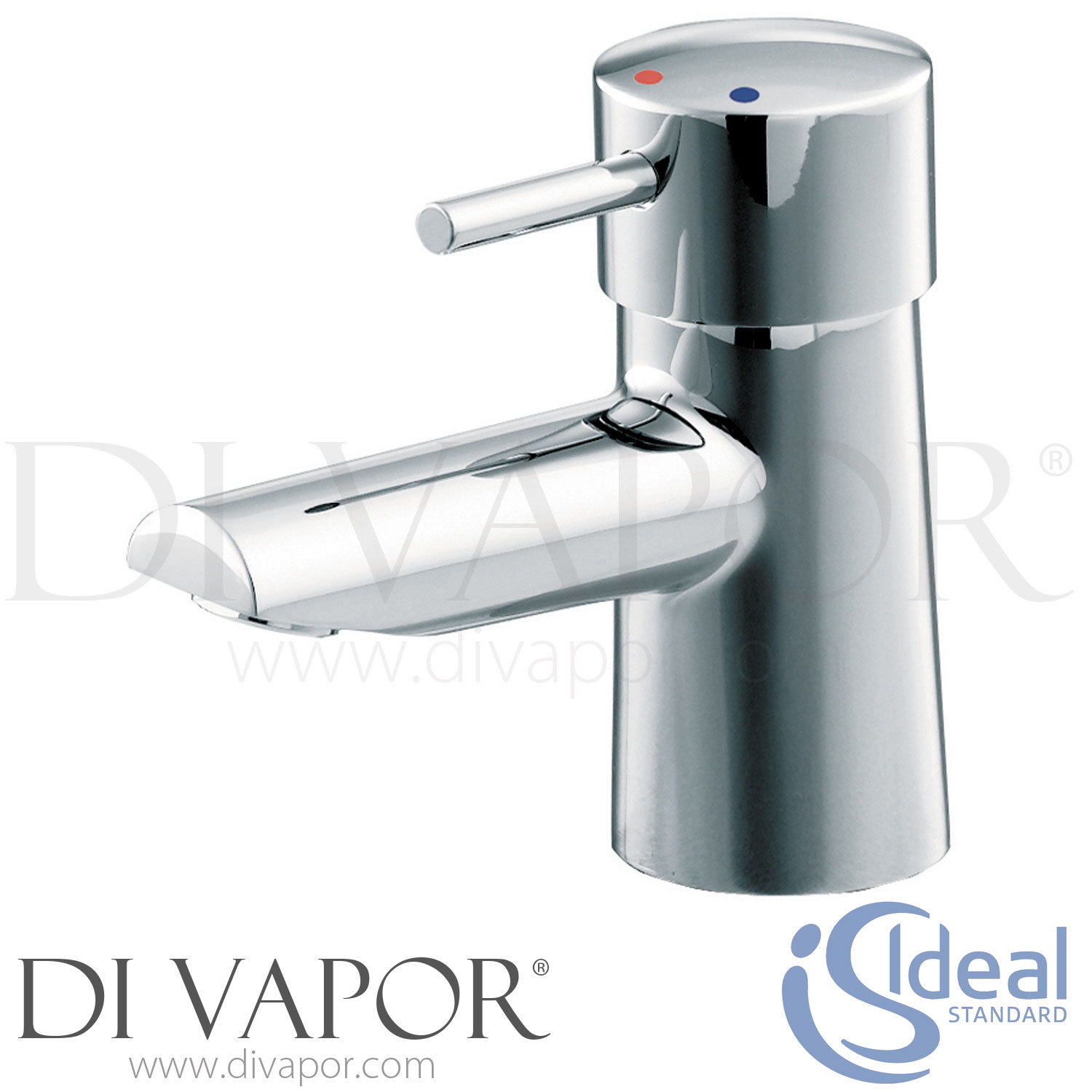 Ideal Standard B0170AA Senses Sphere Basin Mixer 5LPM with Pop-Up Waste ...