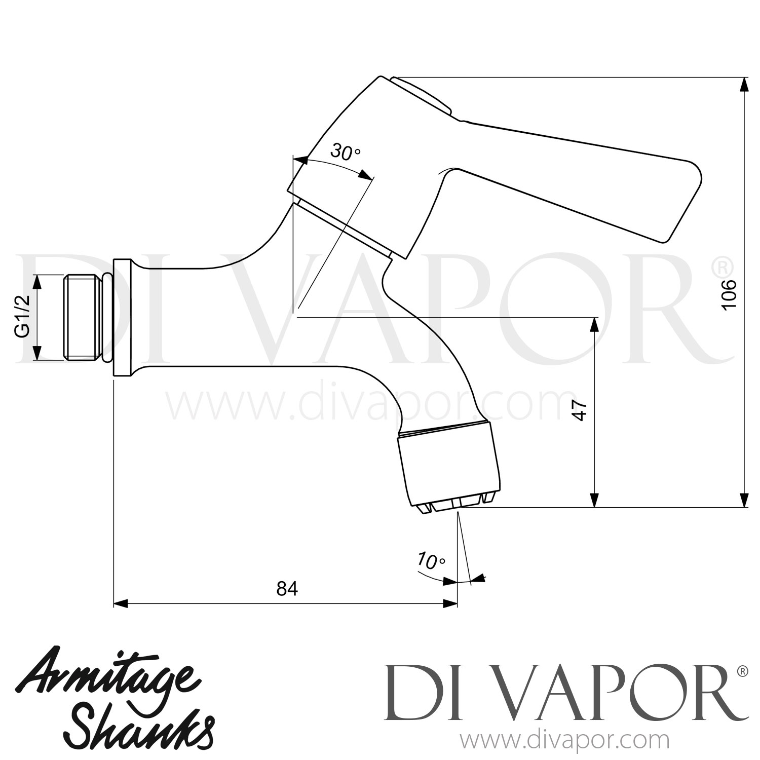 Armitage Shanks B1457AA Alterna 21 Bib Taps 1/2 Inch Spare Parts