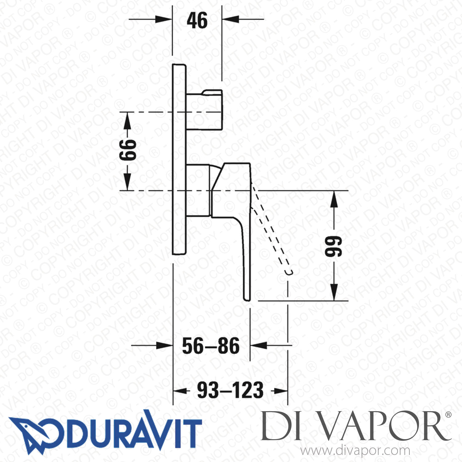 Duravit B.1 Single Lever Bath Mixer for Concealed Installation ...