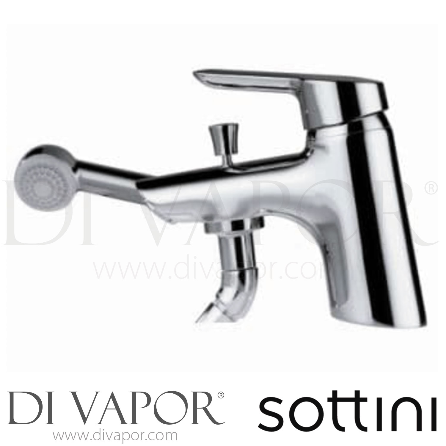 Sottini Rosita Single Lever One Taphole Bath Shower Mixer with Kit ...