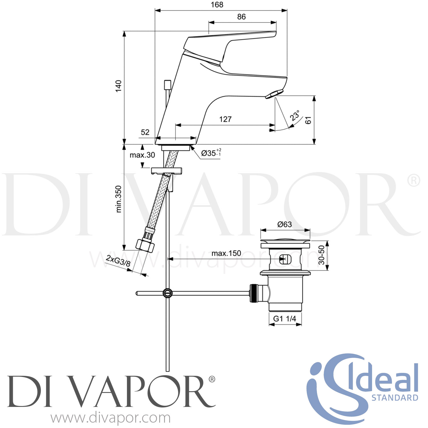 Ideal Standard B9561AA Cerasprint One Hole Basin Mixer Tap Spare Parts