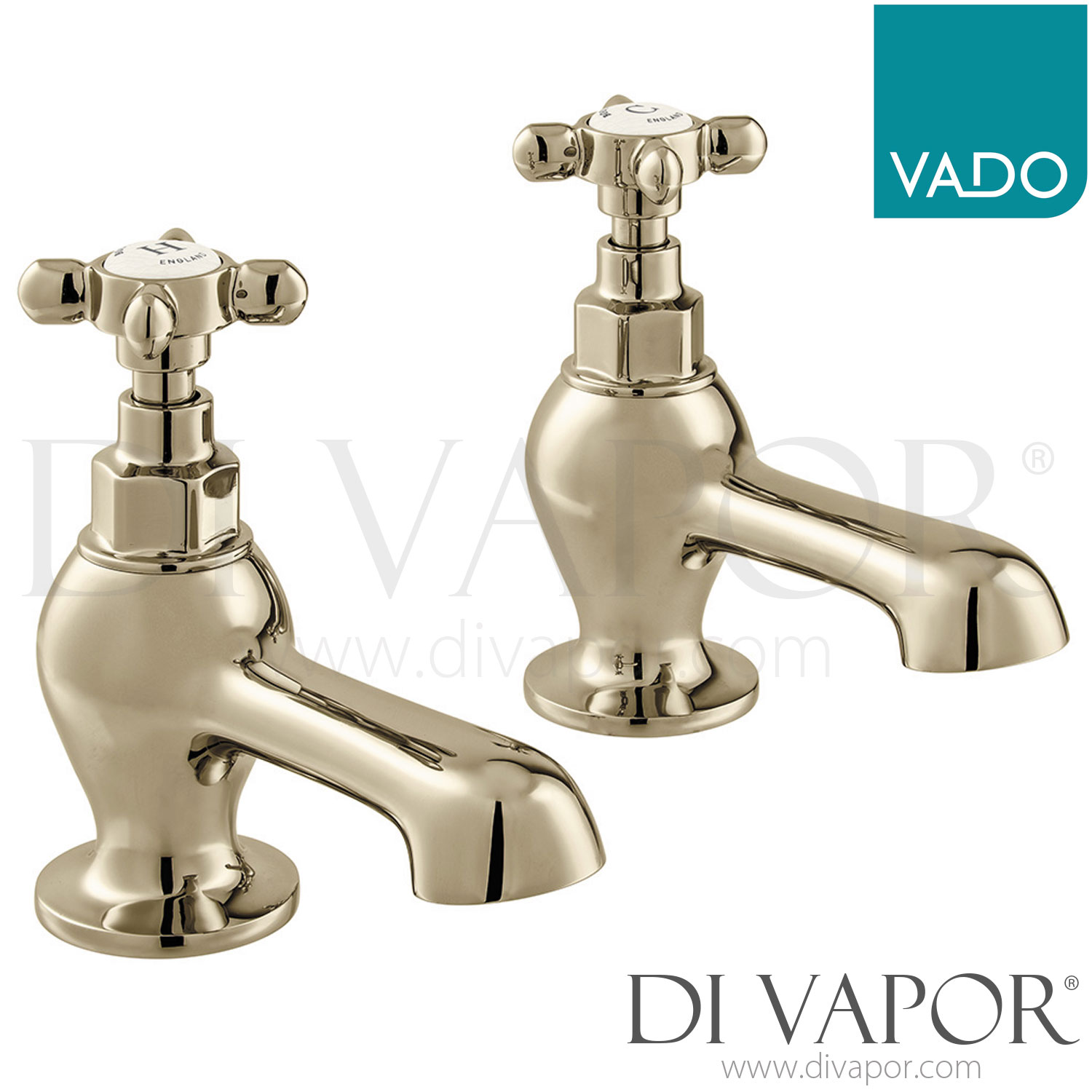 VADO BC-AXB-136-BN Axbridge Bath Pillar Taps - Bright Nickel - Spare Parts
