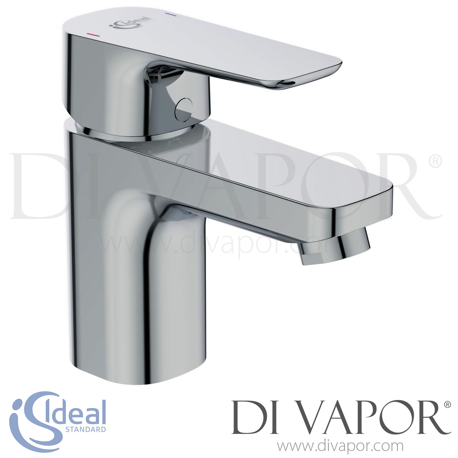 Ideal Standard BC564AA Ceraplan III One Hole Basin Mixer H70 with Chain ...