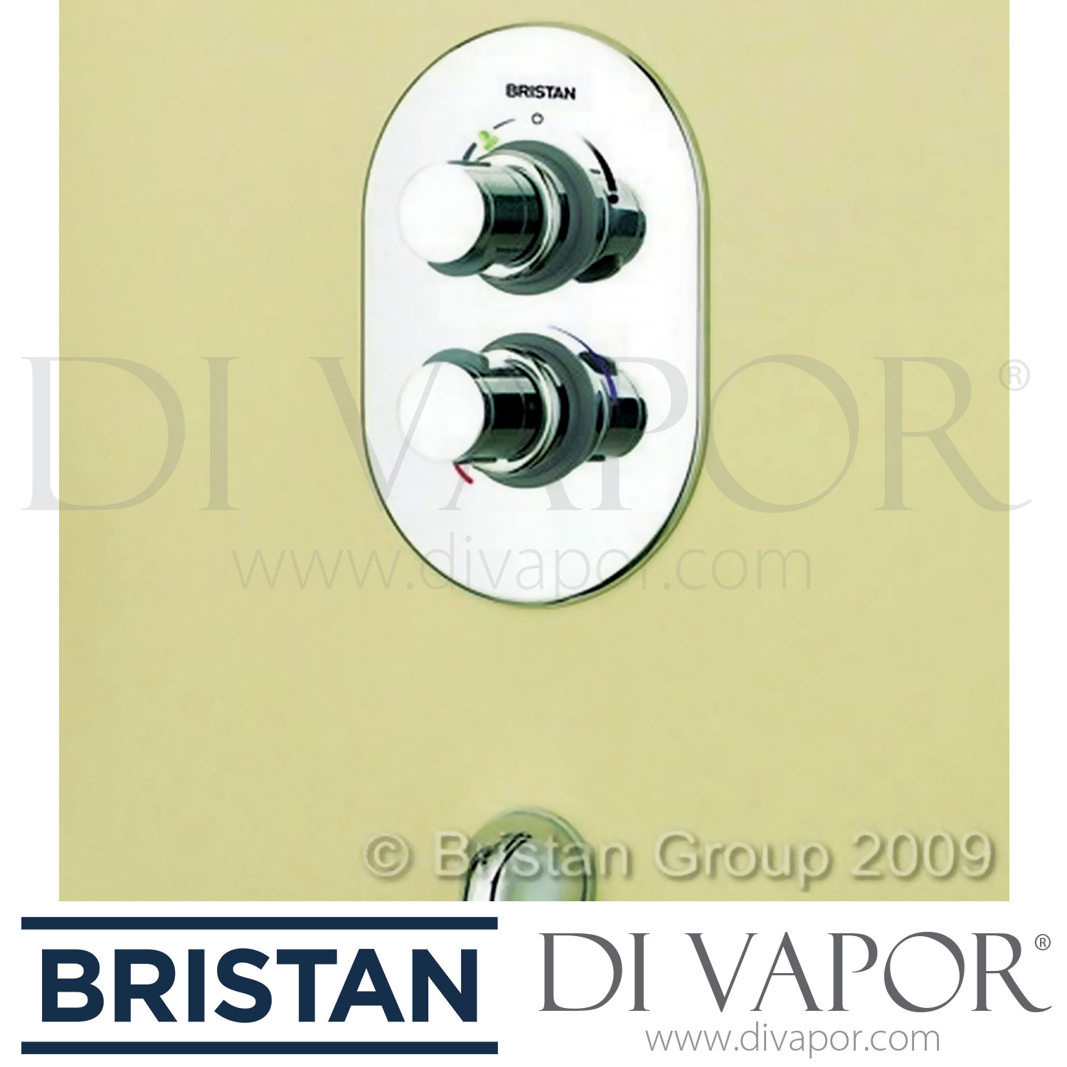 Bristan AR2 TSHCDIV C Artisan Thermostatic Dual Control Recessed Shower ...
