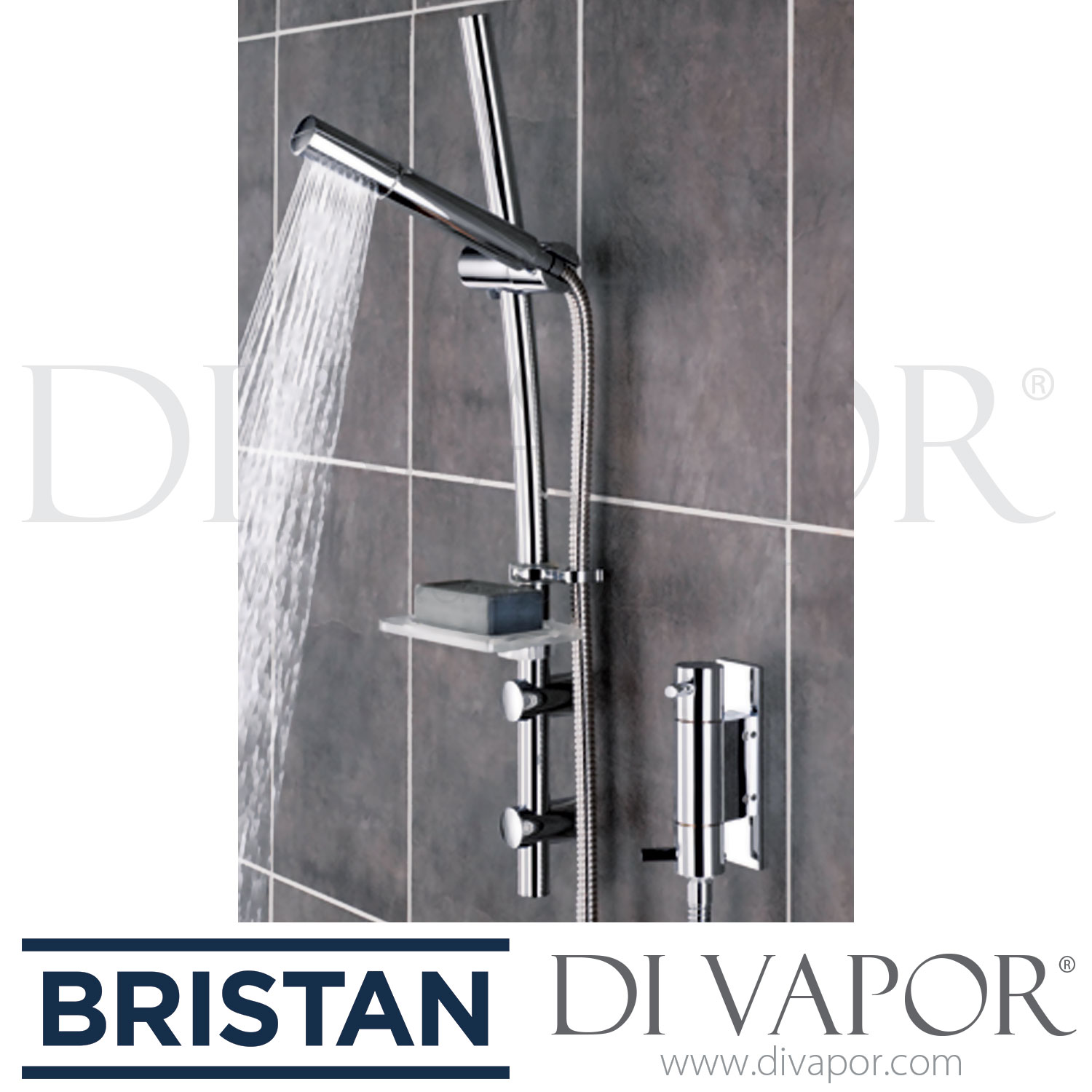 Bristan PM VSHXAR C Prism Vertical Dual Control Shower with Kit Spare ...