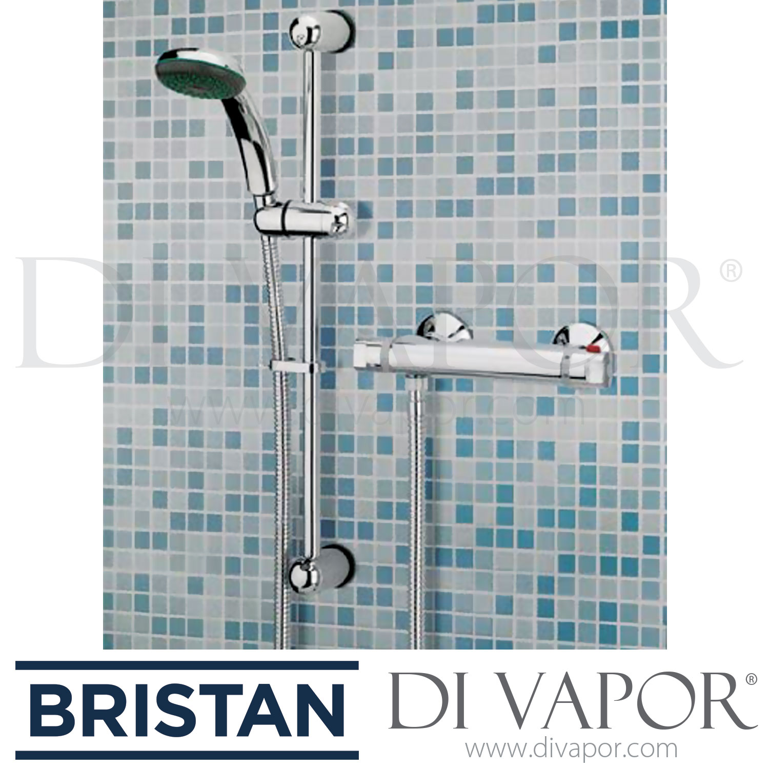 Bristan Solo Bar Shower Valve with Riser Kit Spare Parts - BR DV 268