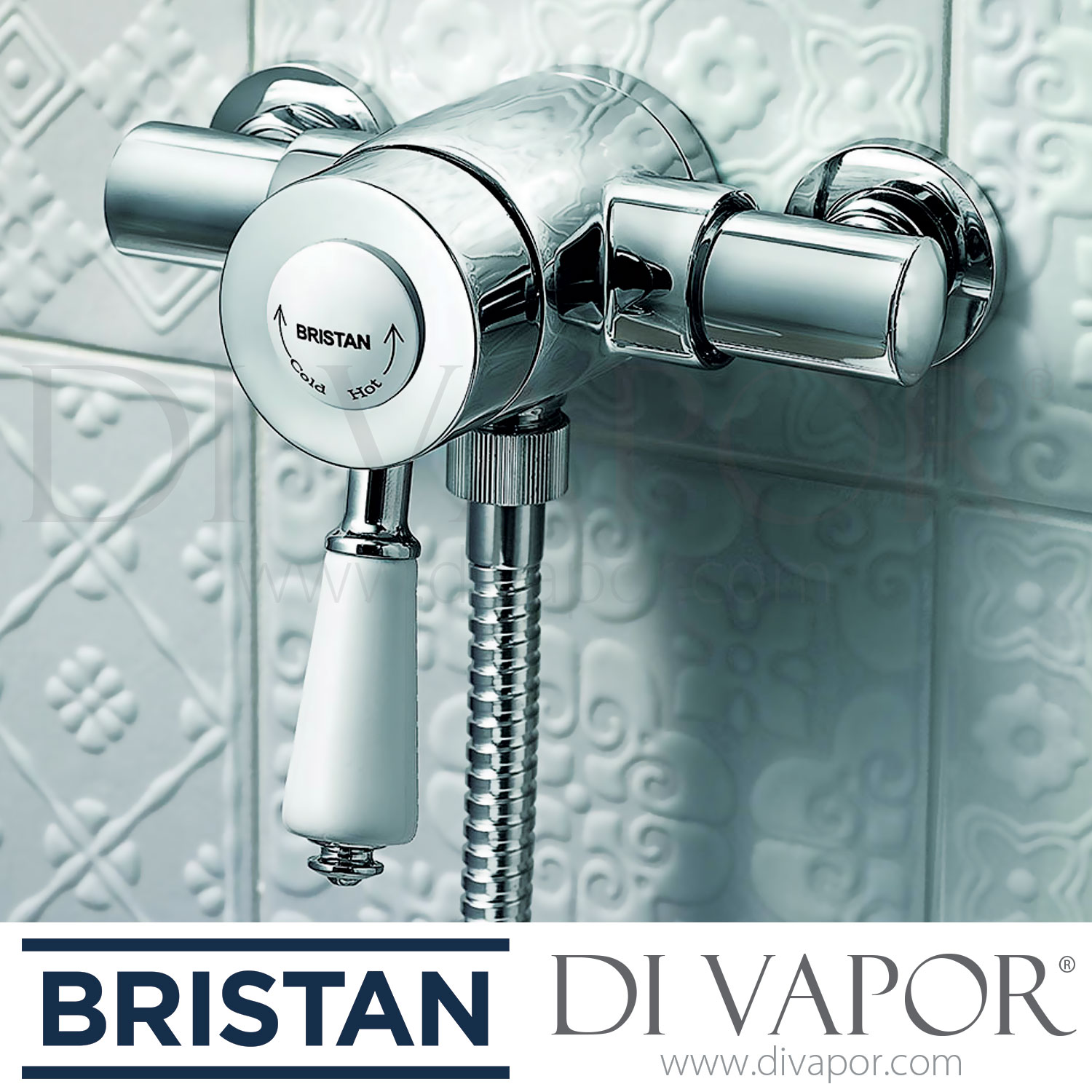 Bristan Colonial 2 Thermostatic Surface Mounted Shower with Adjustable ...