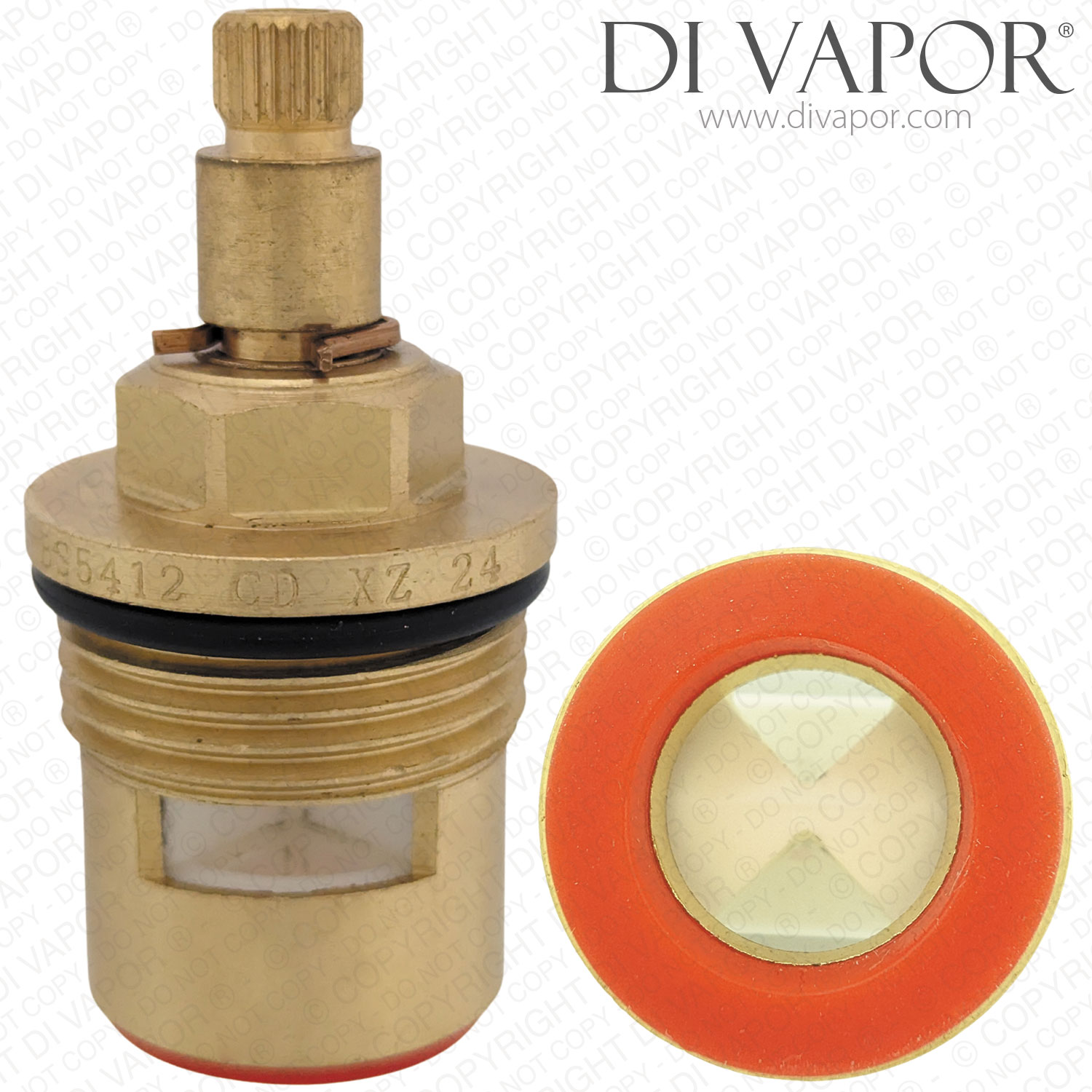 BS5412 CD XZ 24 Ceramic Disc Cartridge (3/4" - Clockwise Turn to Open ...