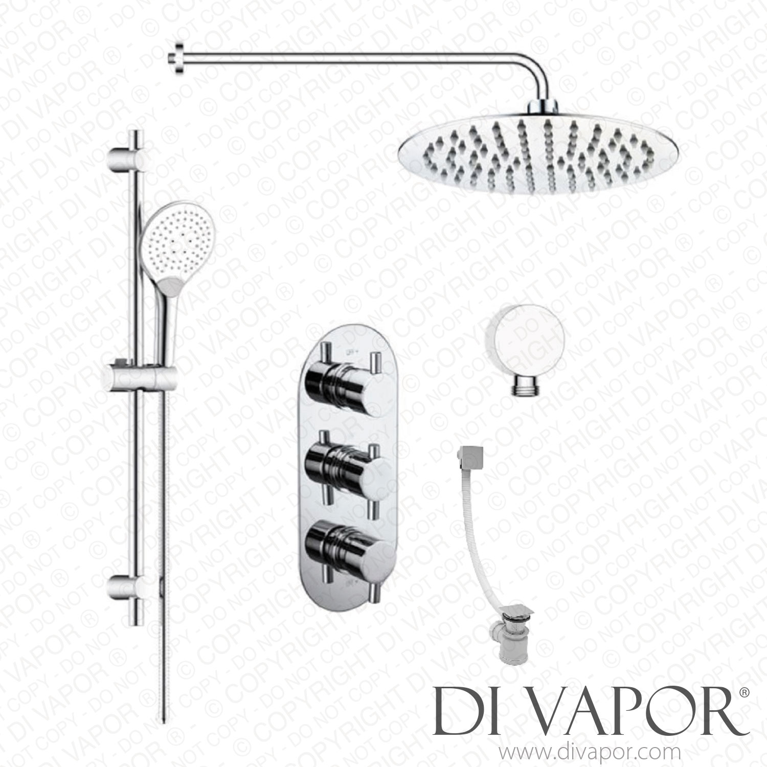 Better Bathrooms BUN/BeBa_26816/77952 Chrome Concealed Shower Mixer ...