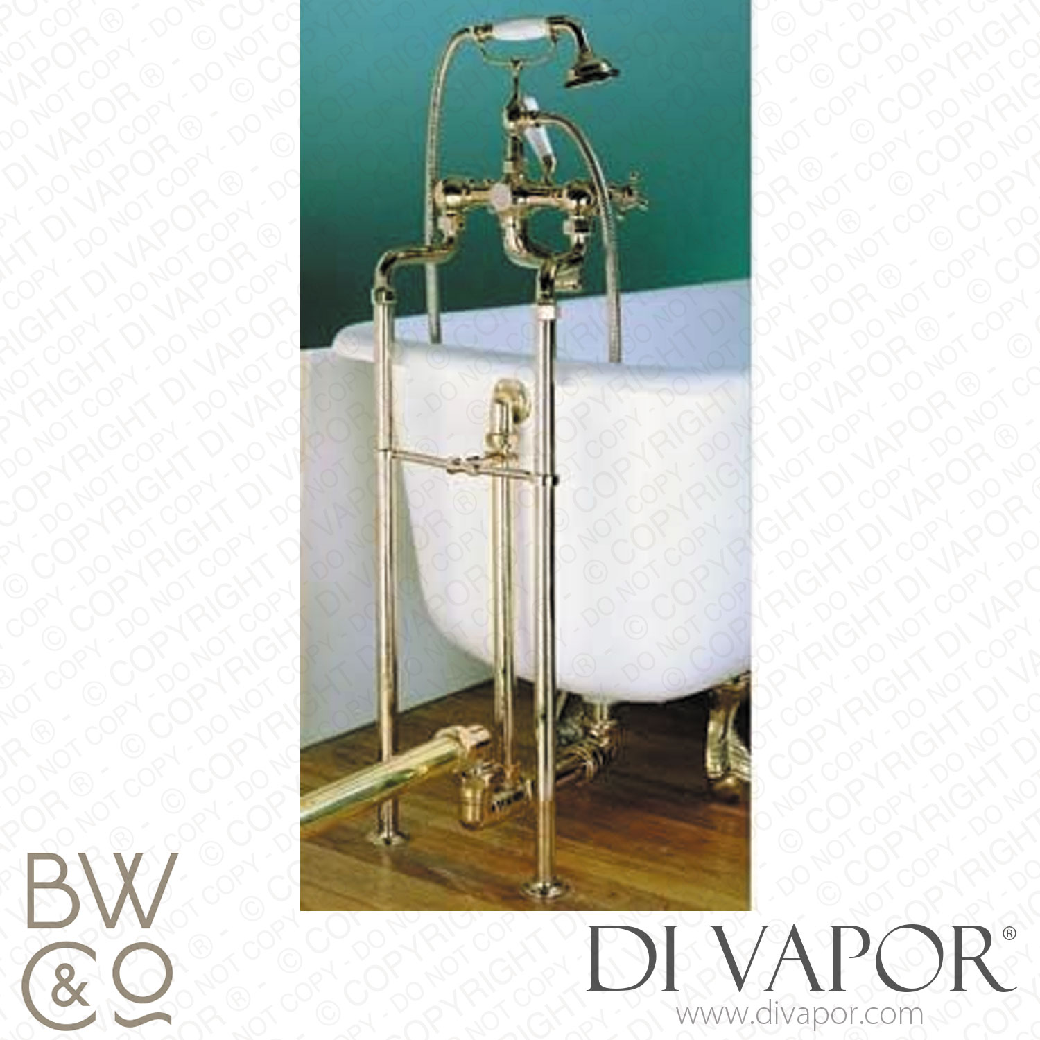 Barber Wilsons GA4310RTD Regent 1890 Exposed Floor Mounted Bath Shower ...