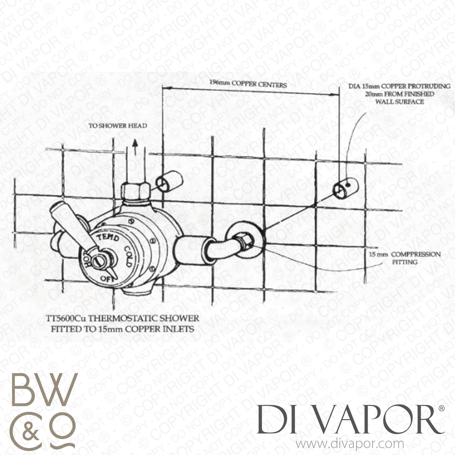 Barber Wilson TT5600CU Traditional Shower Valve Spare Parts