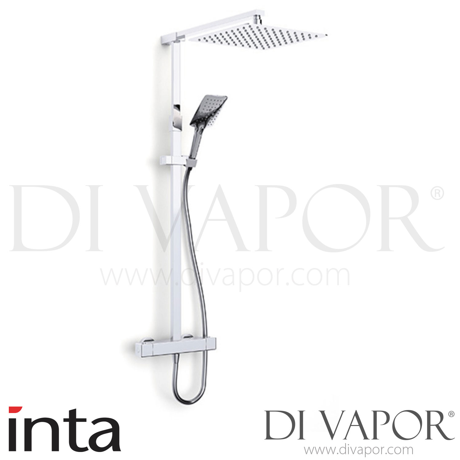 Inta CB10036CP Nulo Deluxe Safe Touch Thermostatic Shower (Adjustable ...