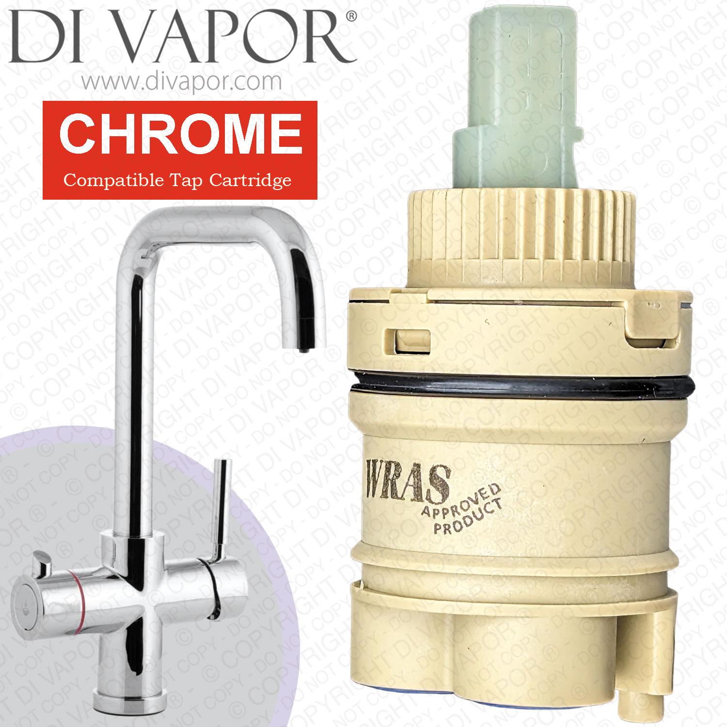 Chrome 3-in-1 Instant Boiling Water Kitchen Swivel Mixer Tap Right Side ...