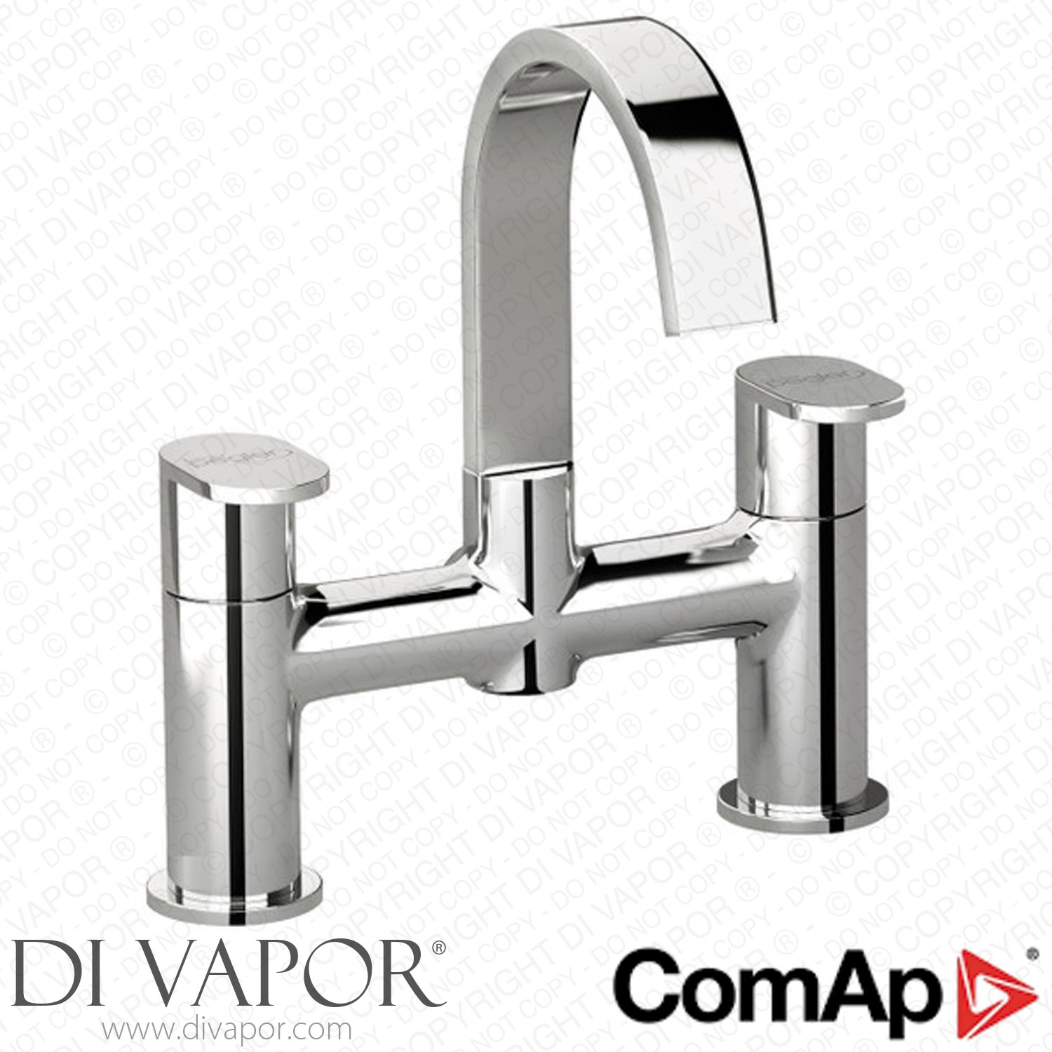 Comap Pegler Strata Blade Bath Filler in Chrome 4K6059 | 4E1135 Spare Parts