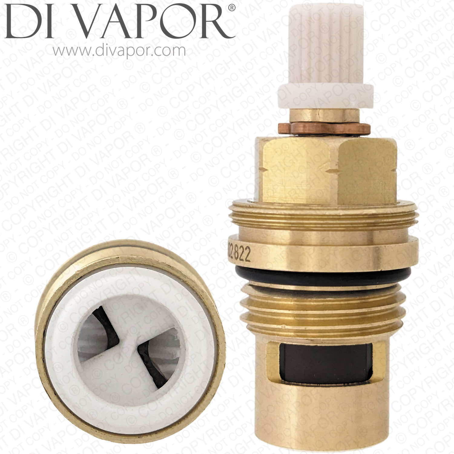 Carron Phoenix Tri-pure Crystal Tap Cartridge Cold - 21 Spline, 1/2 ...