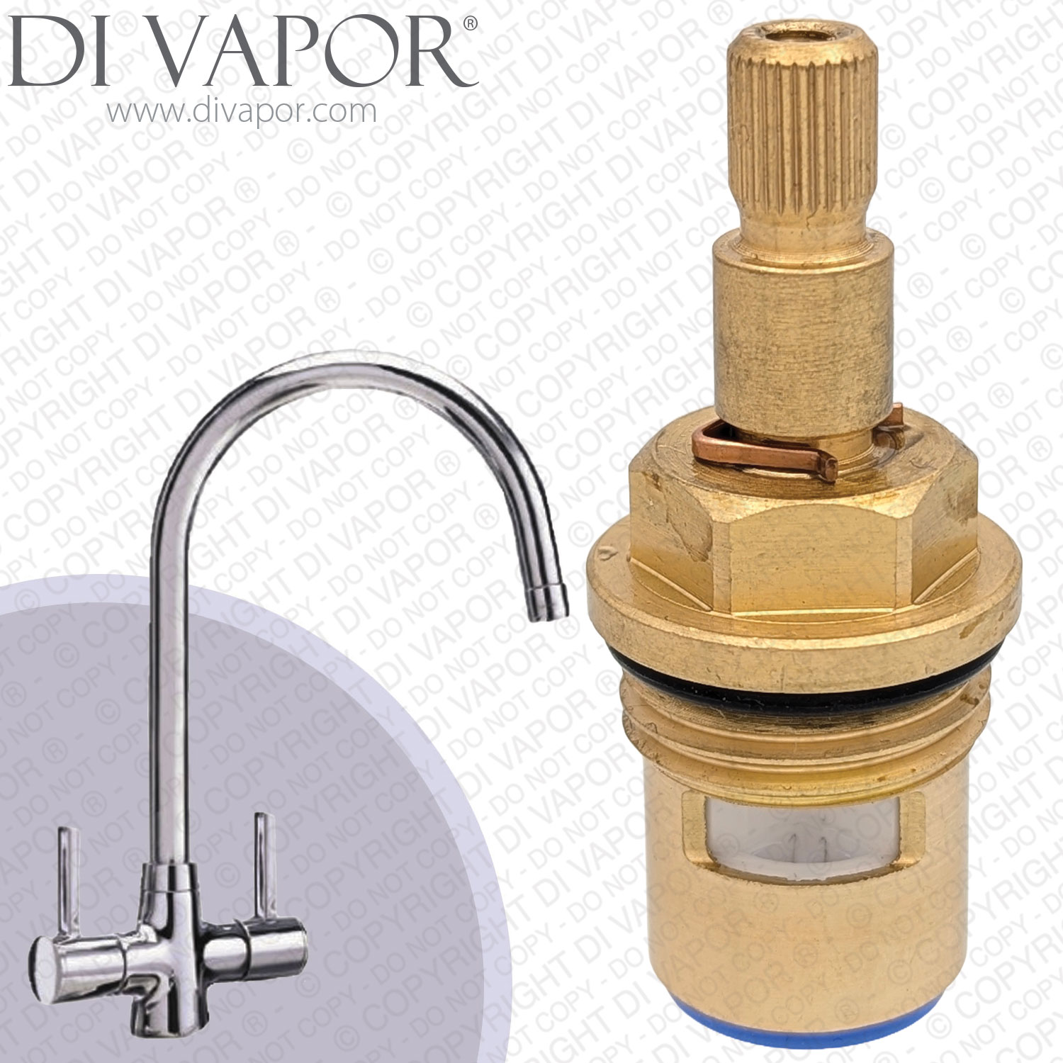 Carron Phoenix Alba Tap Cartridge (Cold) - 28 Spline, 1/2 Compatible ...