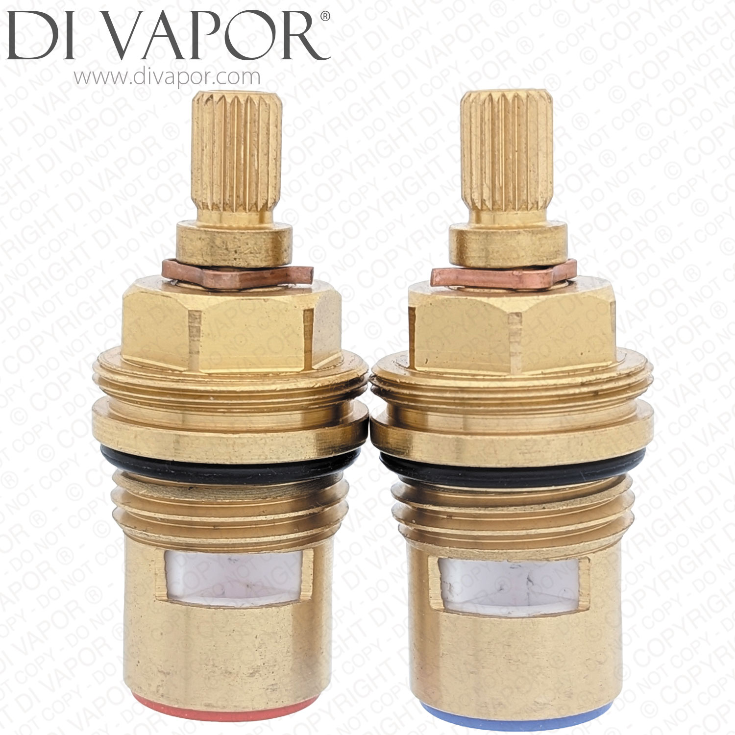 Crosswater Belgravia 1/2 Pair Quarter Turn Ceramic Disc Tap Cartridge ...