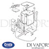 Creda Corvette 2000 MK2 Wall Kettle (1993 - 1997) Spare Parts