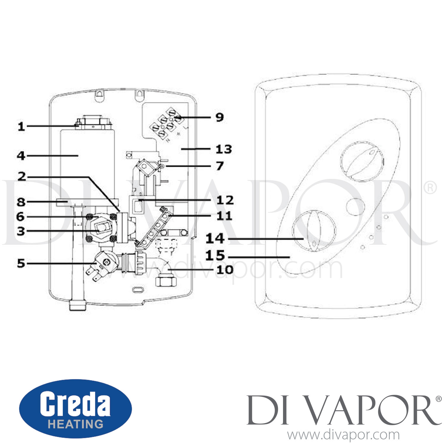 Creda 950DL Spare Parts