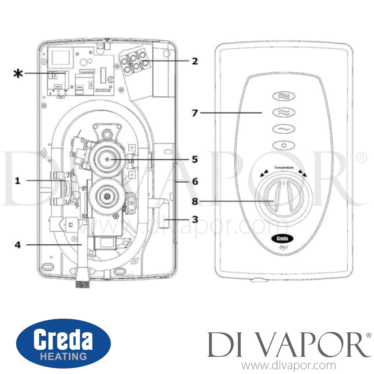 Creda 650 Spare Parts