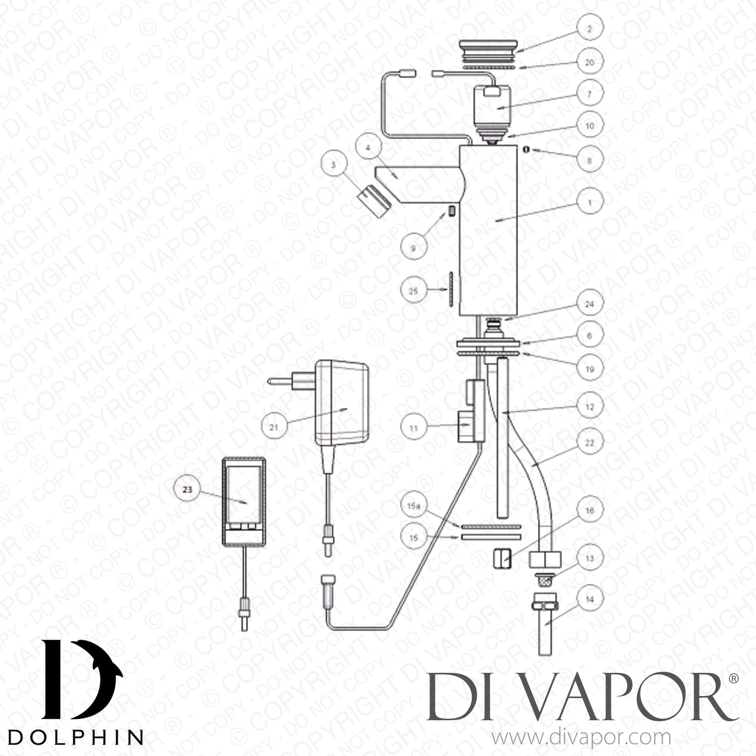 Dolphin Solutions Infrared Sensor Tap (DB225) Spare Parts