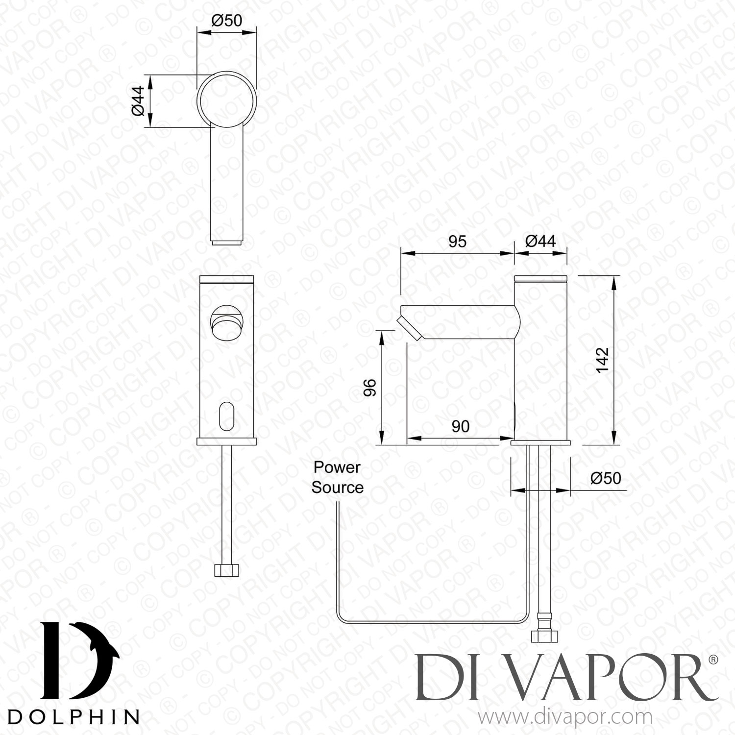 Dolphin Solutions Electronic Infrared Tap (DB225S-2-SSL) Spare Parts