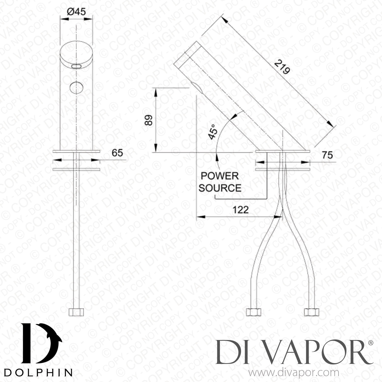 Dolphin Solutions Infrared Sensor Tap (DB840C) Spare Parts