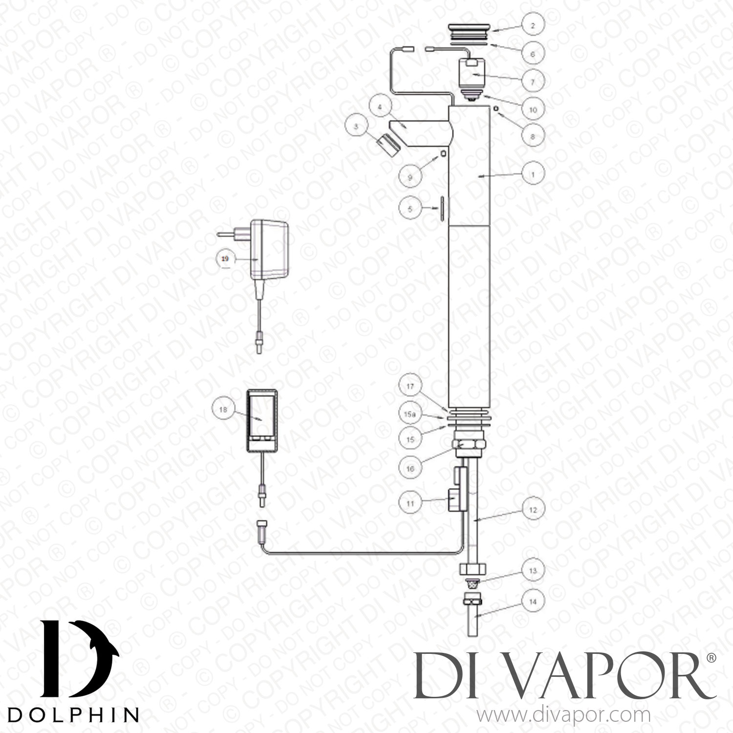 Dolphin Solutions Infrared Sensor Tap (DBL200S-2) Spare Parts