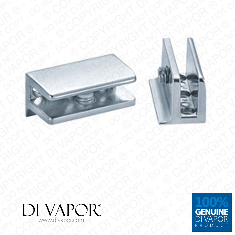 Metal Floating Shelf Bracket for 4mm to 6mm Glass | Screw in Wall Mounted