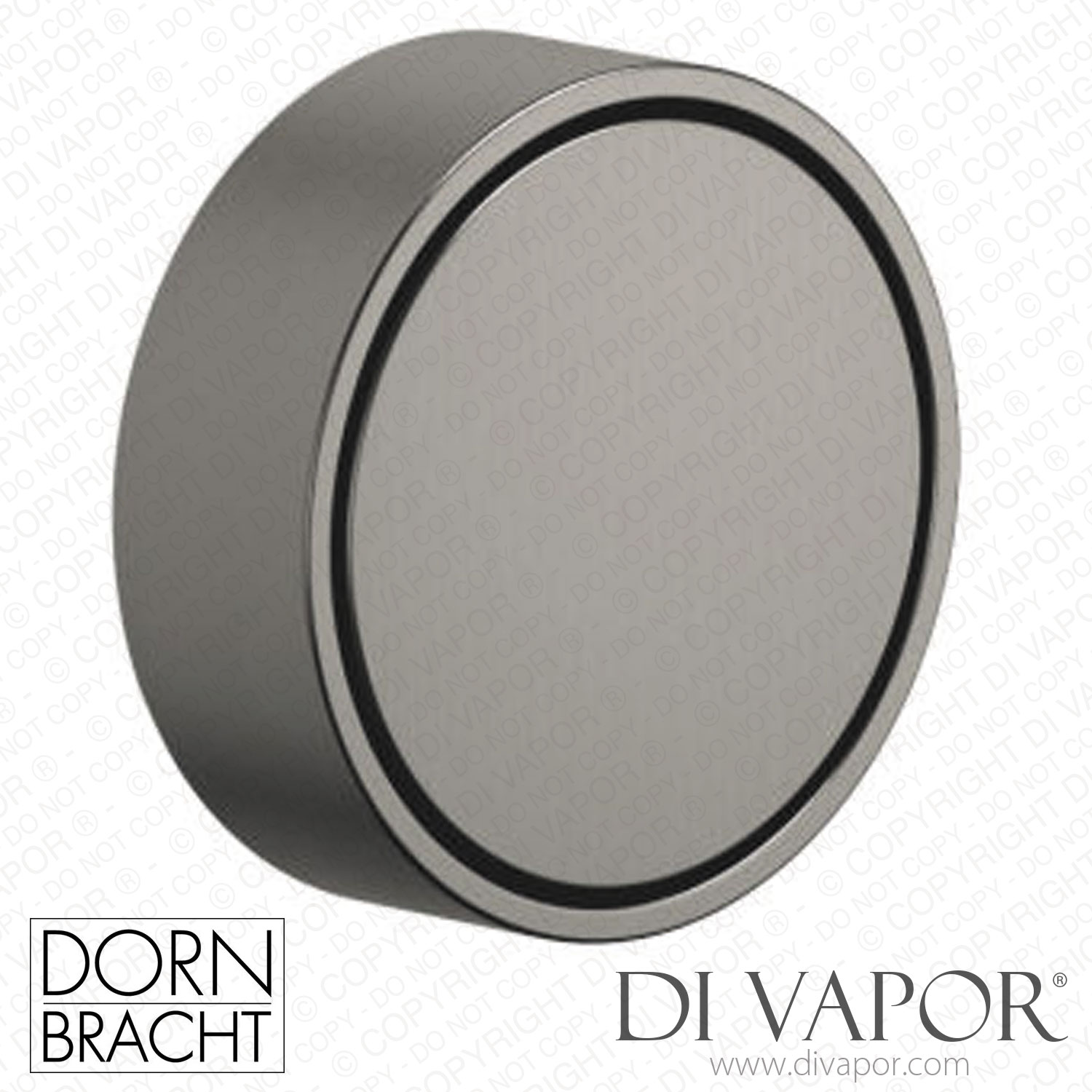 Dornbracht Cyo Wall Valve Clockwise Closing 3/4 - Brushed Dark Platinum ...