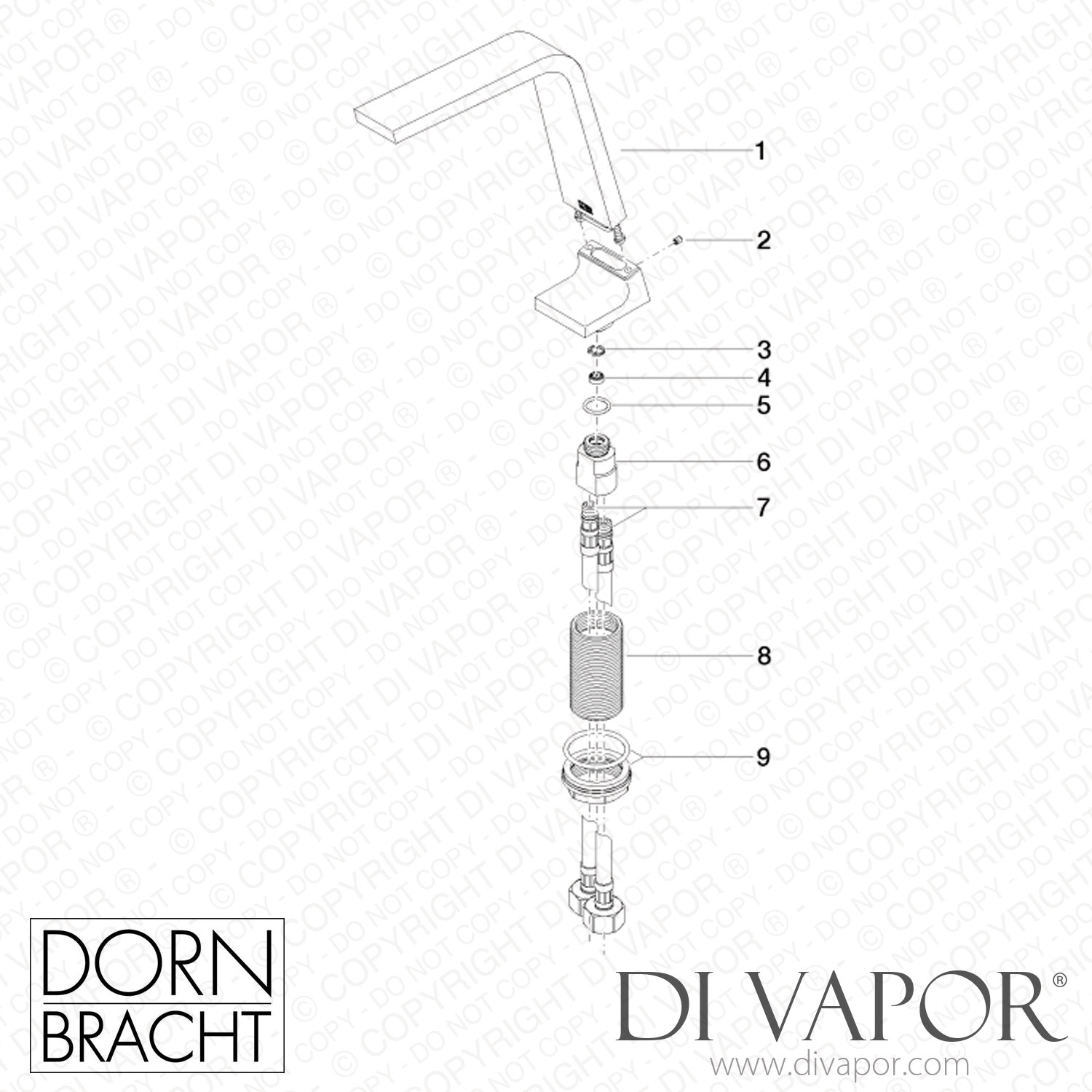 Dornbracht CL.1 Three-Hole Basin Mixer without Pop-Up Waste - Brushed Platinum Dorn Dv 1256 ...