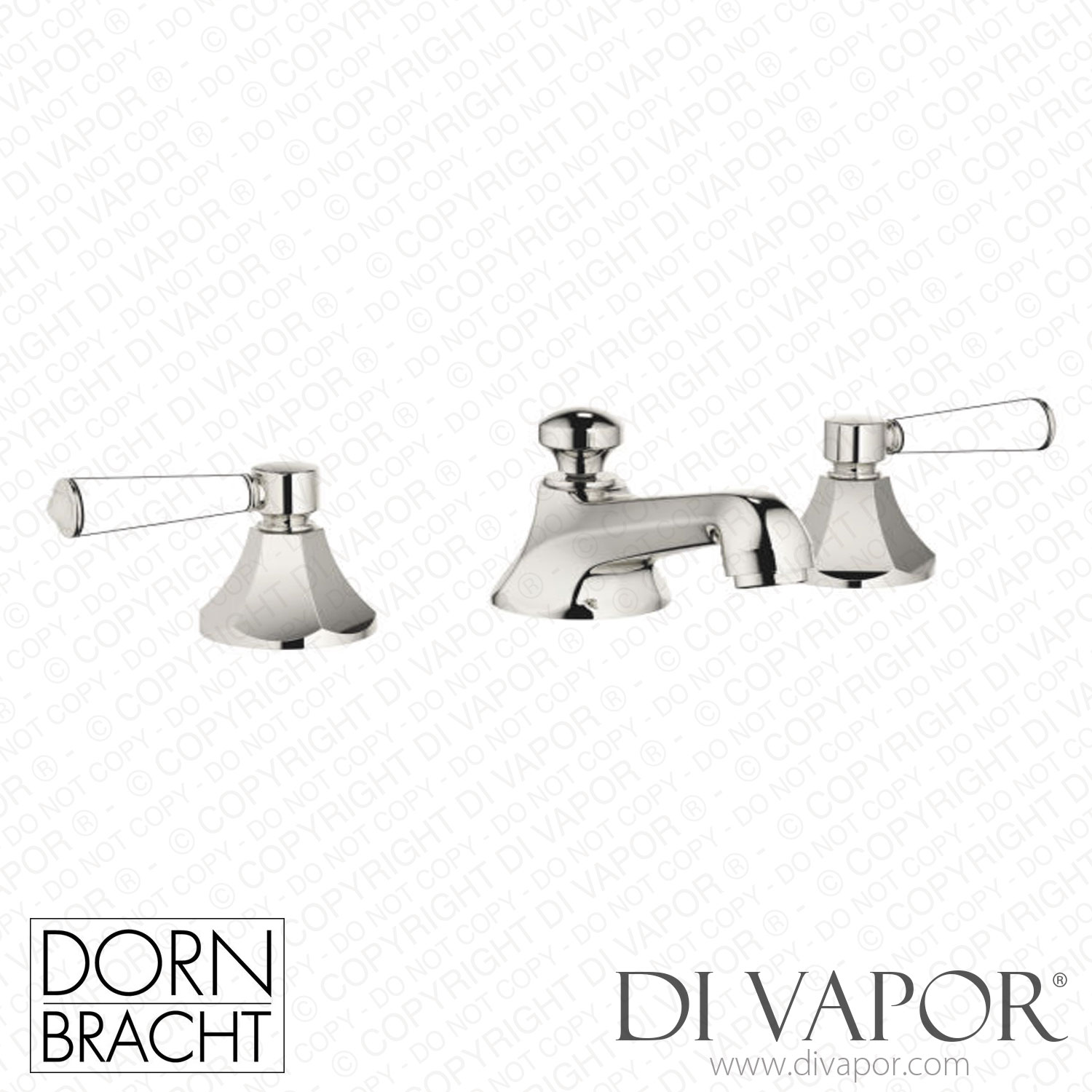 Dornbracht Madison Three-Hole Basin Mixer with Pop-Up Waste - Platinum Dorn Dv 1314 Spare Parts