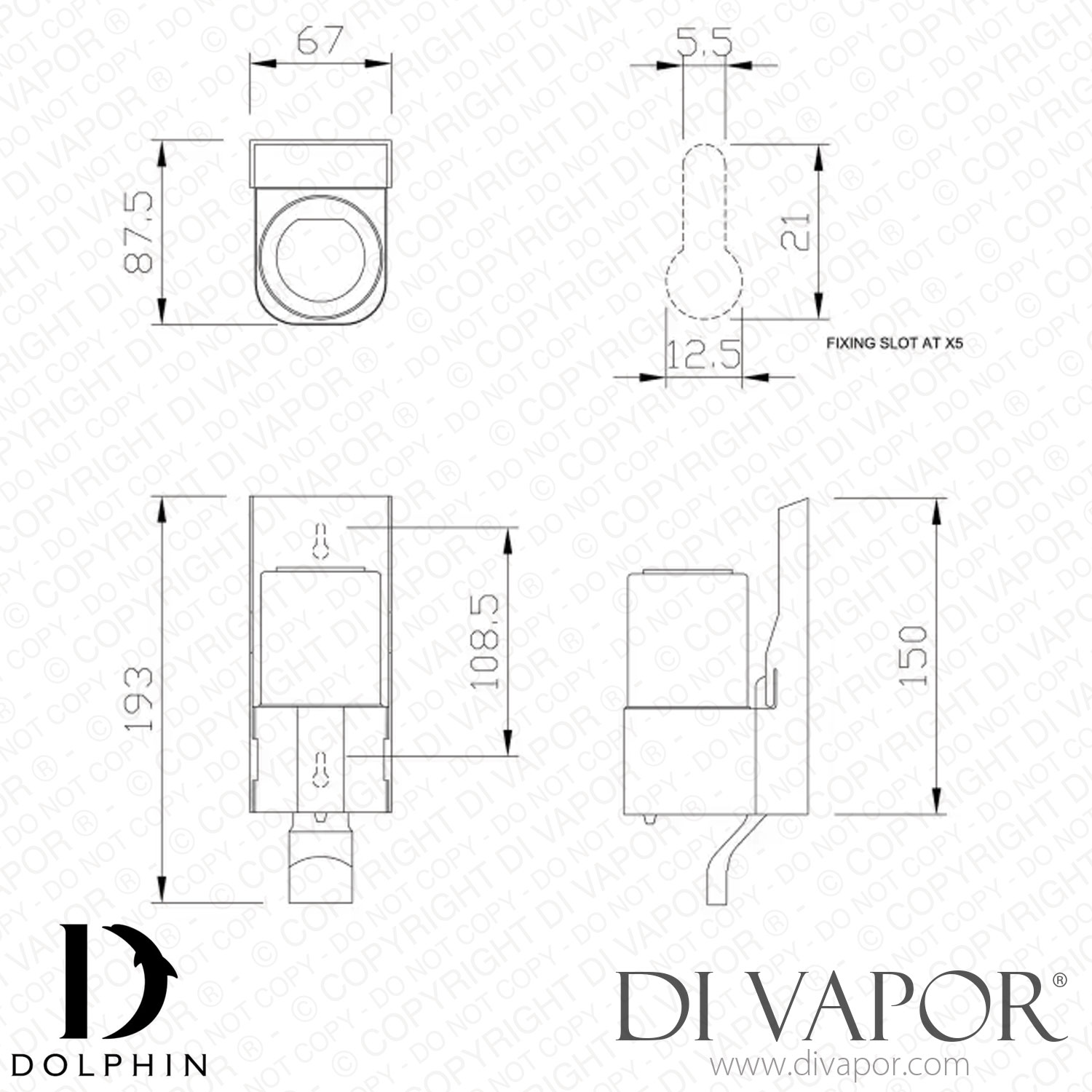 Dolphin Solutions Behind Hinged Mirror Soap Dispenser (DP1501) Spare Parts