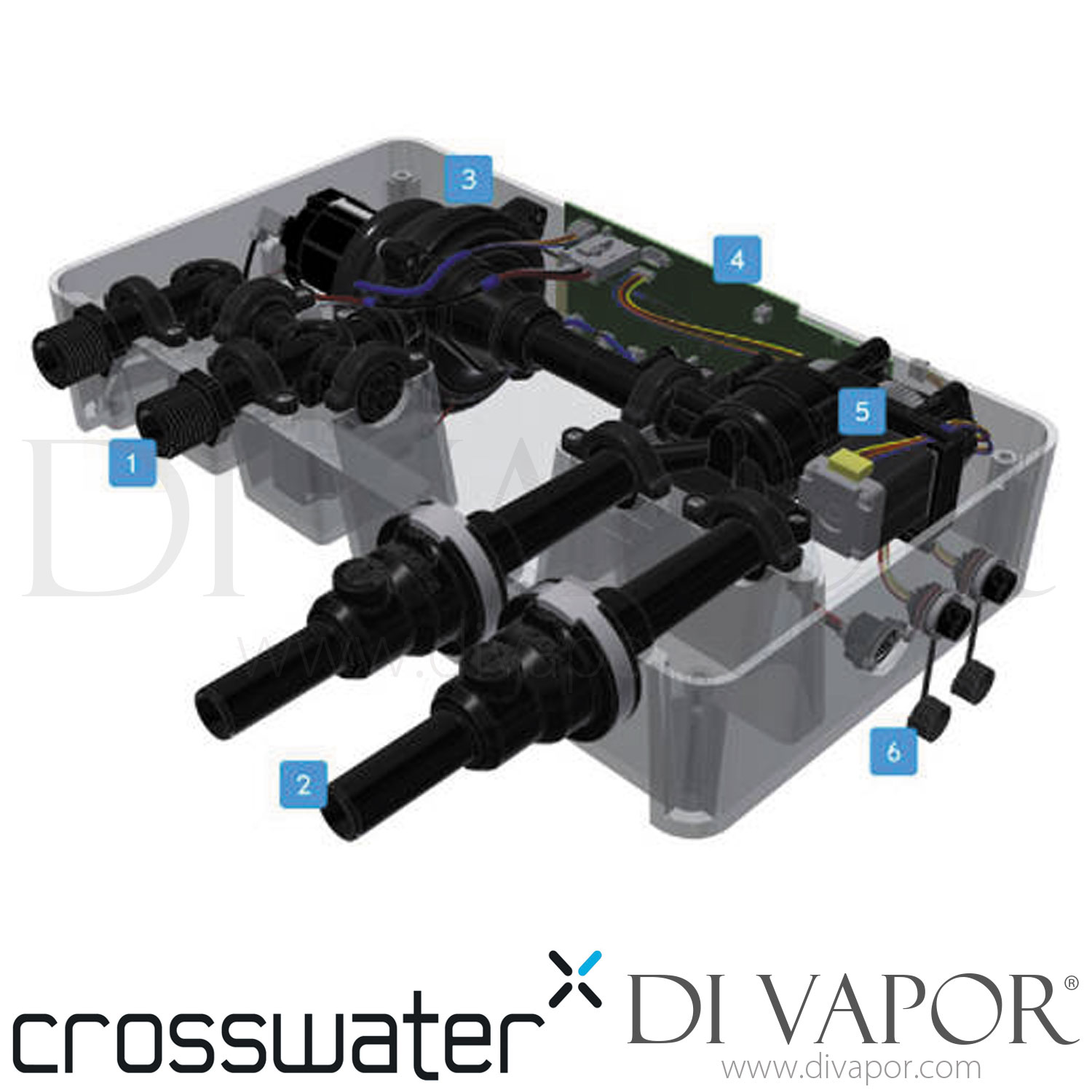 Crosswater DUOKLHP MPRO| Kai Digital Dual Outlet Digital Shower Valve ...