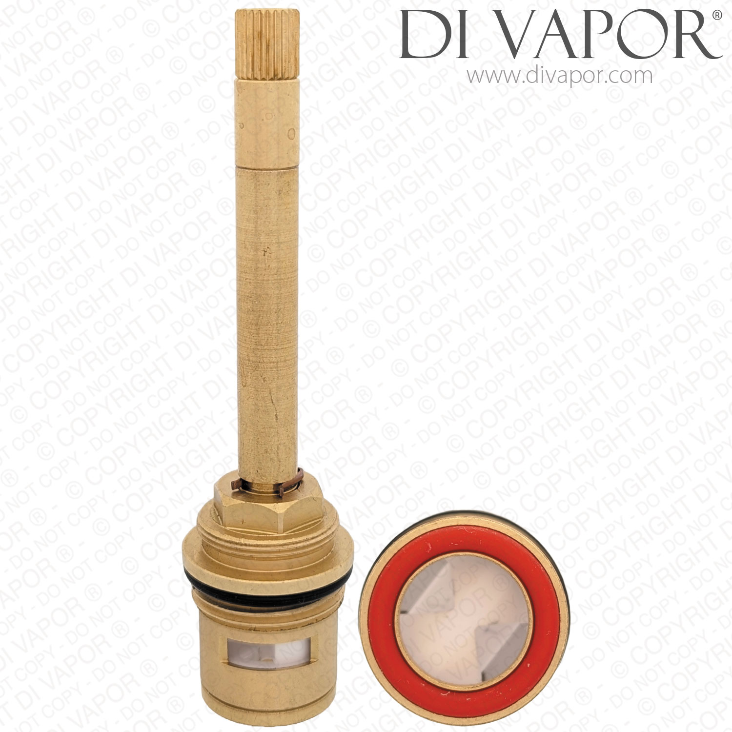 114mm 3/4 Inch On/Off Flow Ceramic Disc Cartridge - 24 Spline ...