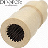 39mm Cartridge Spline Spindle Extender Adapter - 20 Spline (7.6mm) to ...