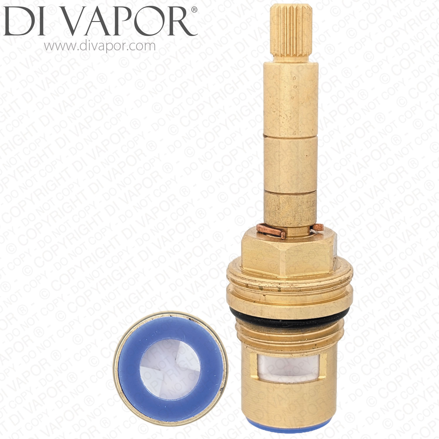 78mm 1/2 Inch On/Off Flow Ceramic Disc Cartridge - 20 Spline - Anti ...