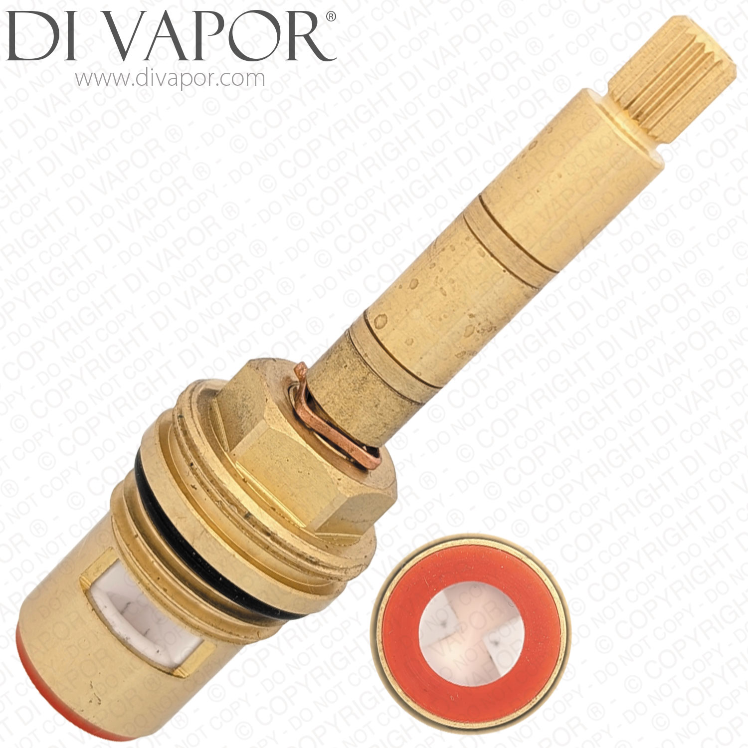 85mm 1/2 Inch On/Off Flow Ceramic Disc Cartridge - 20 Spline ...