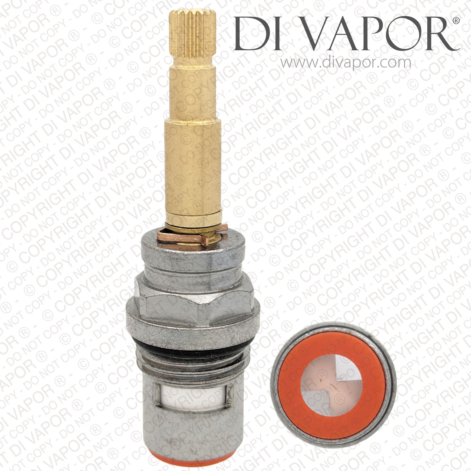 78mm 1/2" Flow Cartridge with 18 Splines - Clockwise Turn to Open