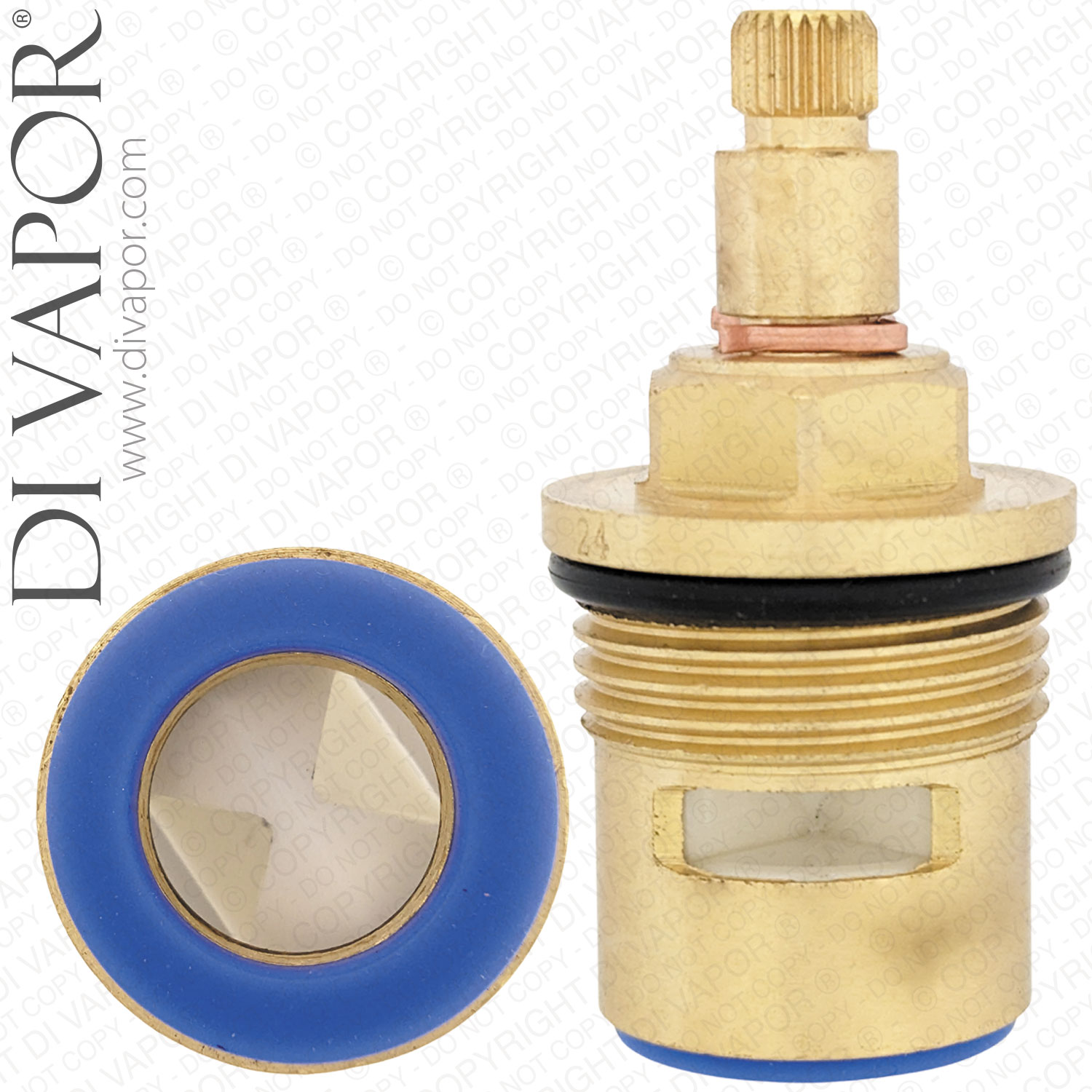 PPI 24 3/4 Anti-Clockwise Turn to Open Flow Cartridge - 24 Spline ...