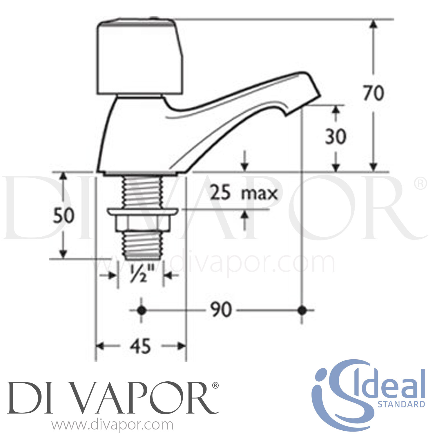 Tantofex E1515AA Tantadisc Basin Pillar Taps Spare Parts