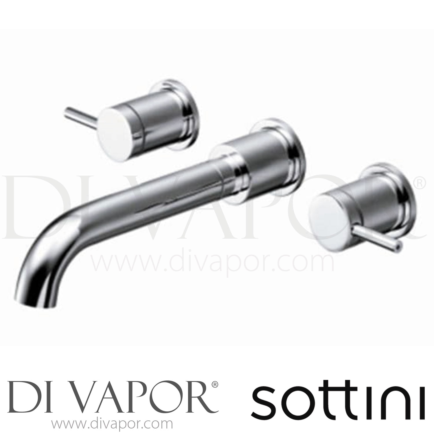 Sottini Alchemy Dual Control Wall Basin Mixer Tap Spare Parts E1961AA GEN1