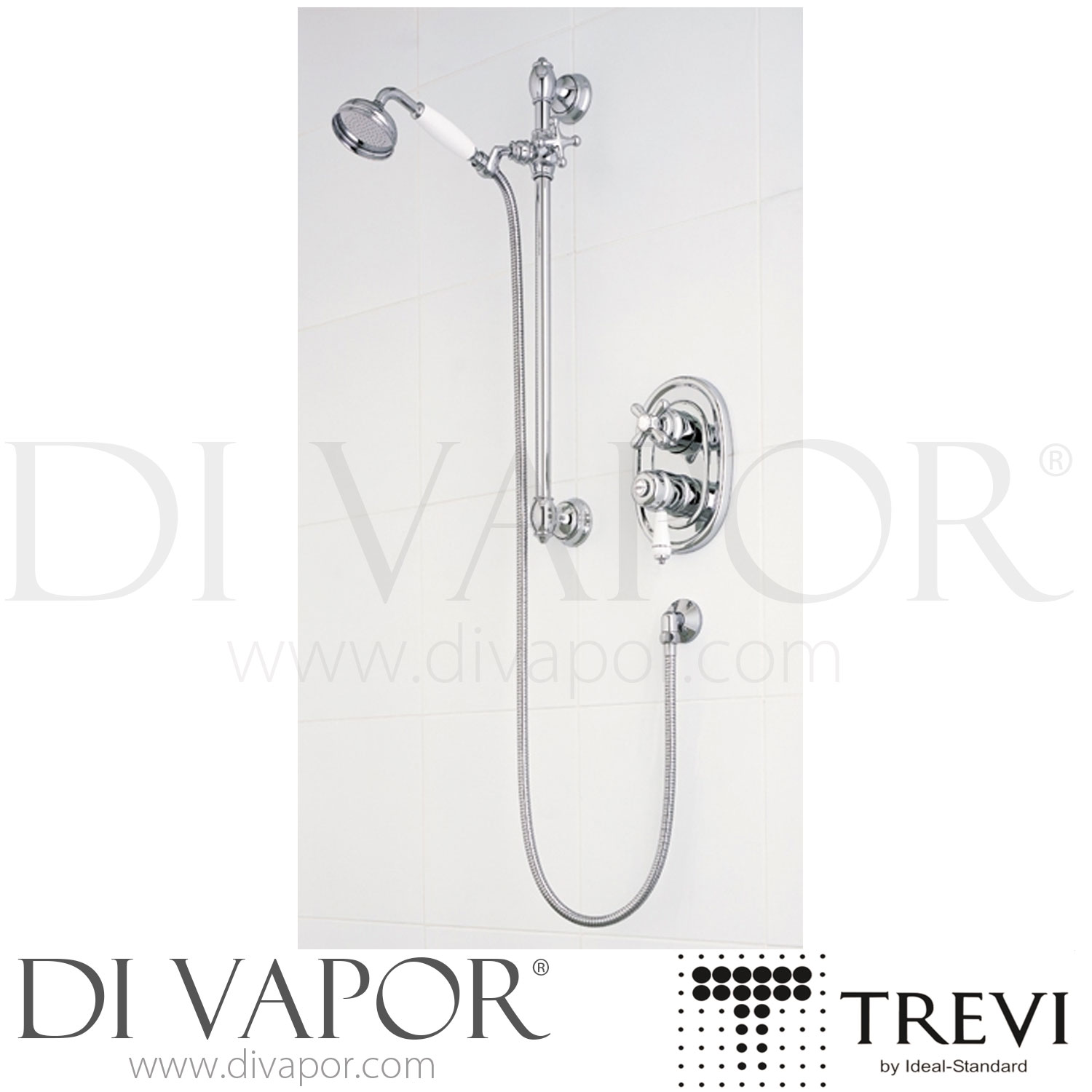 Trevi E3345AA Traditional Built-In Thermostatic Valve with BIV Shower ...