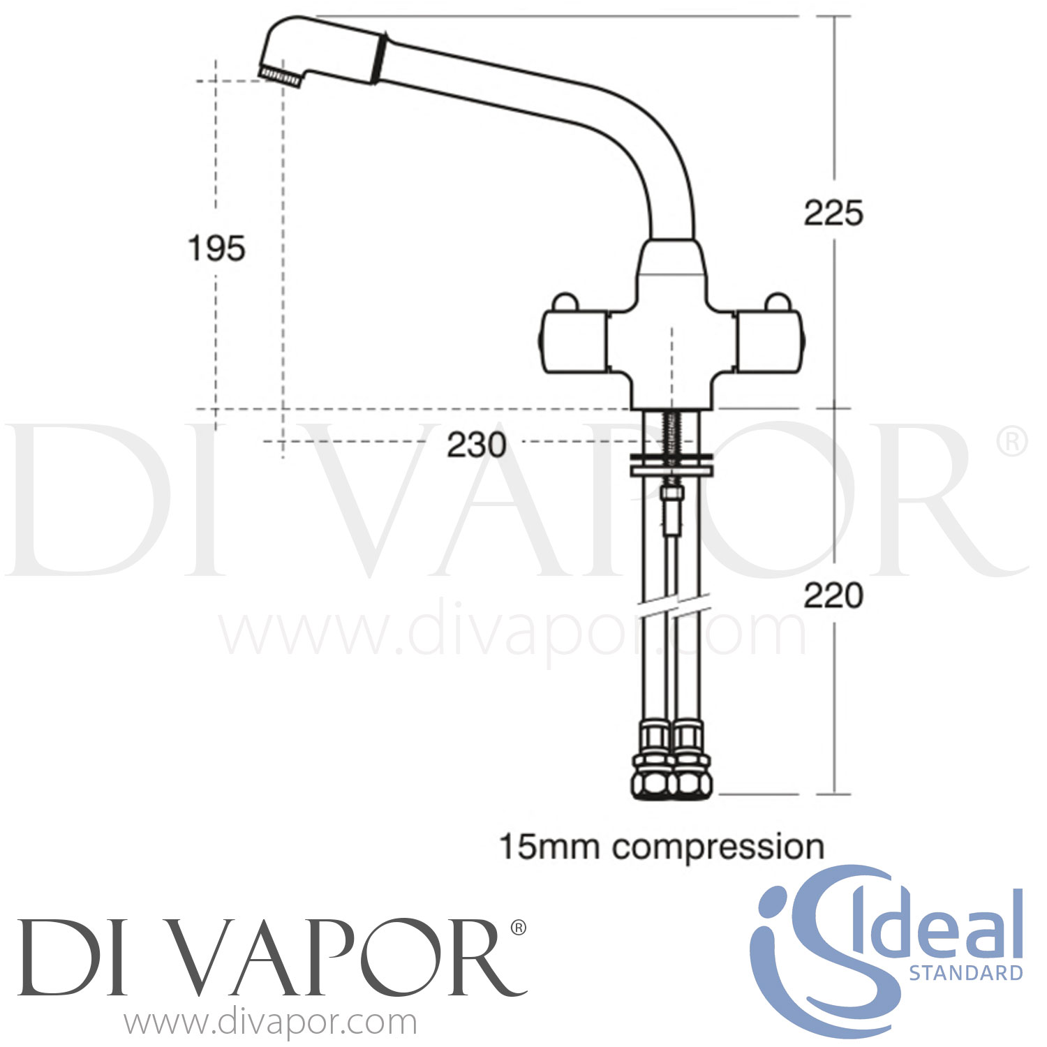 Tantofex E6816AA Tantadisc Dual Control One Taphole Sink Mixer Tap ...