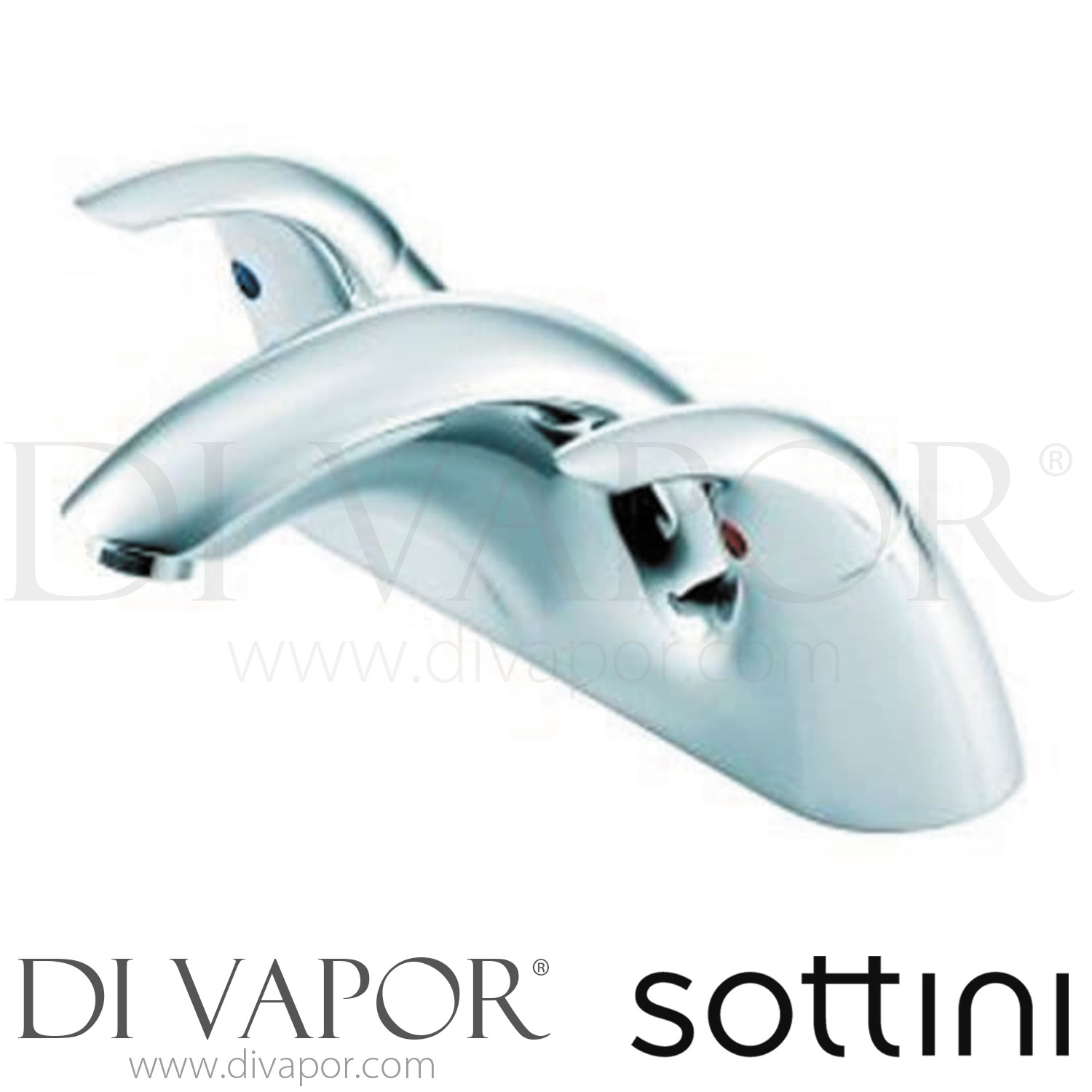 Sottini Bari Dual Control Two Taphole Quarter Turn Bath Filler Spare ...