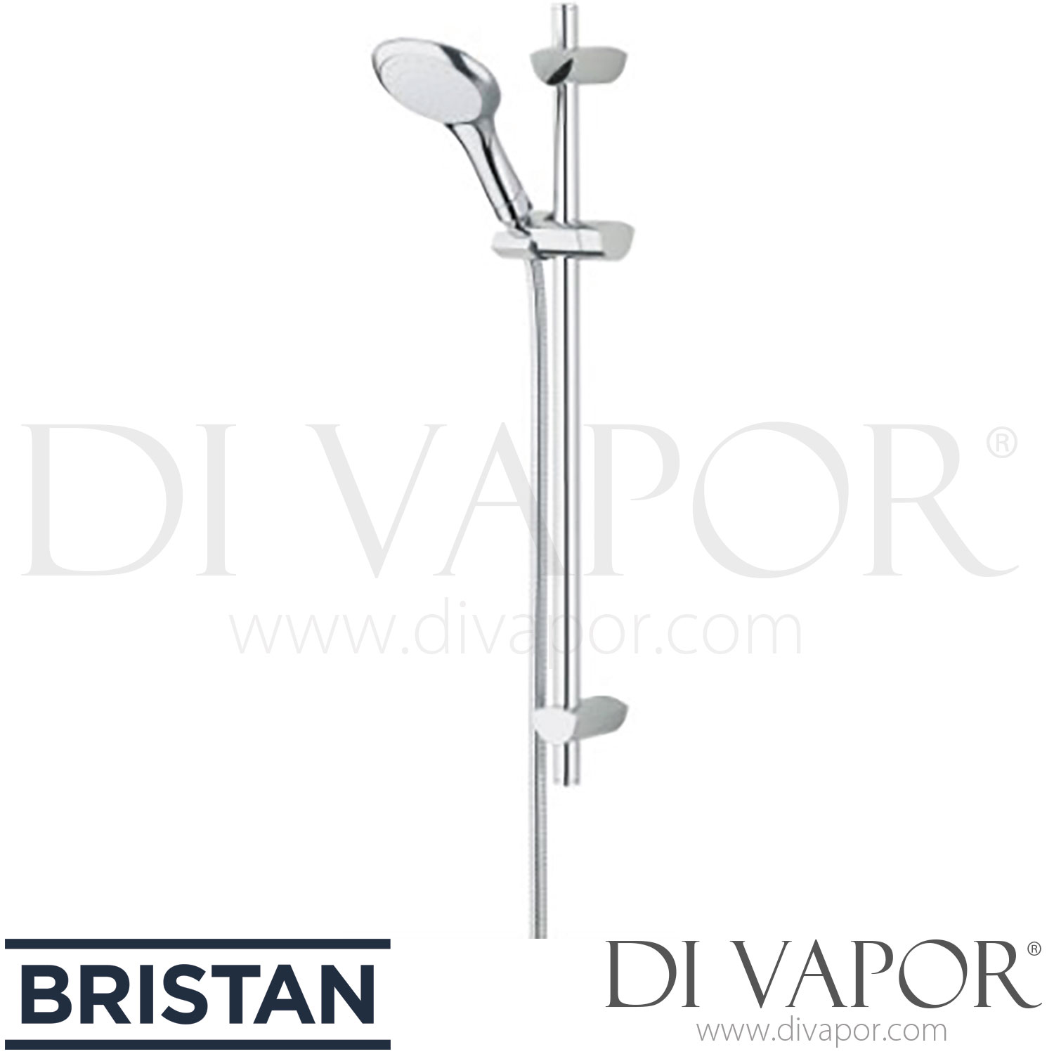 Bristan EVC KIT01 2M C Evo Chrome Large Shower Kit with Rub Clean ...