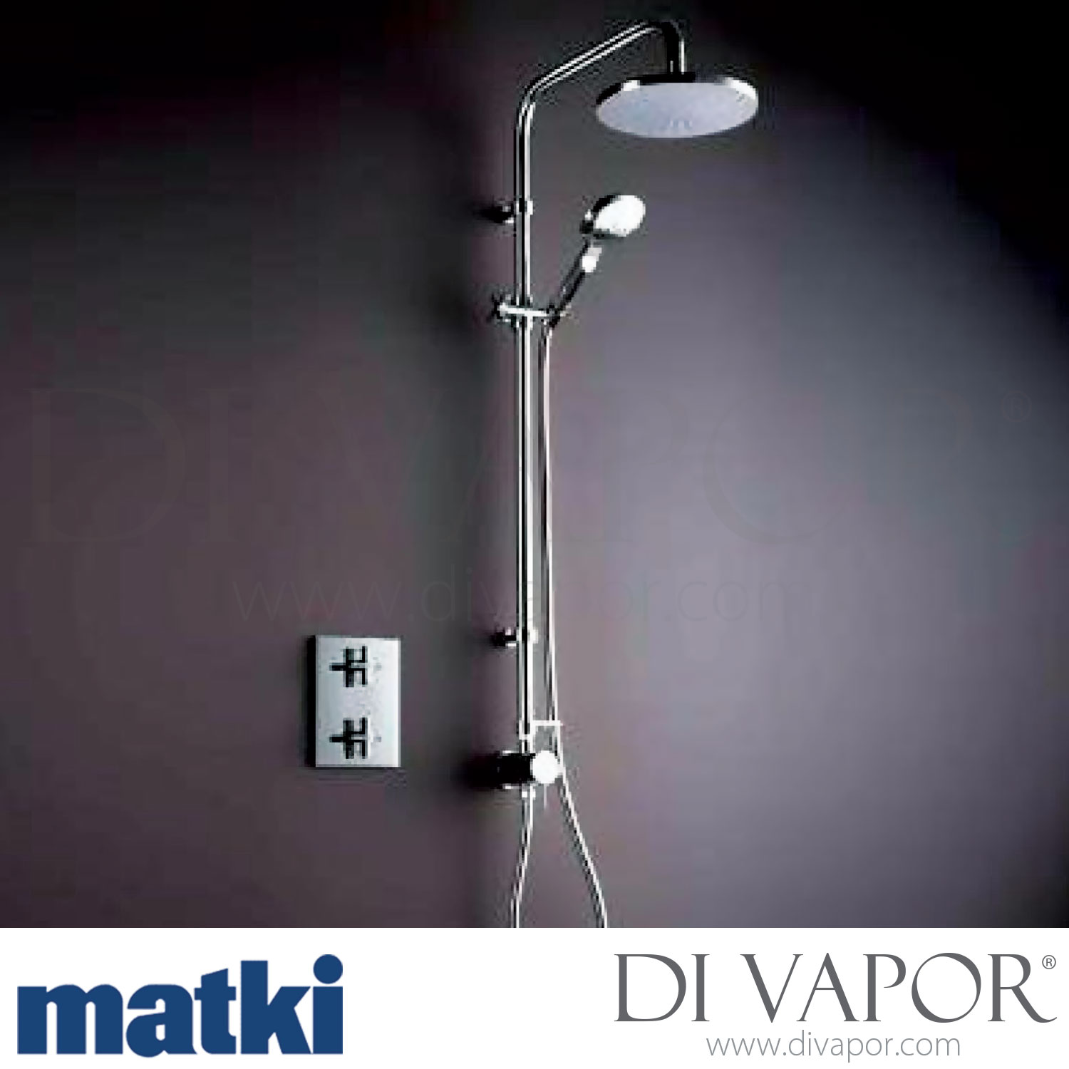 Matki EX009/CX New Elixir Cross Handle Concealed Valve with Curved Wall ...