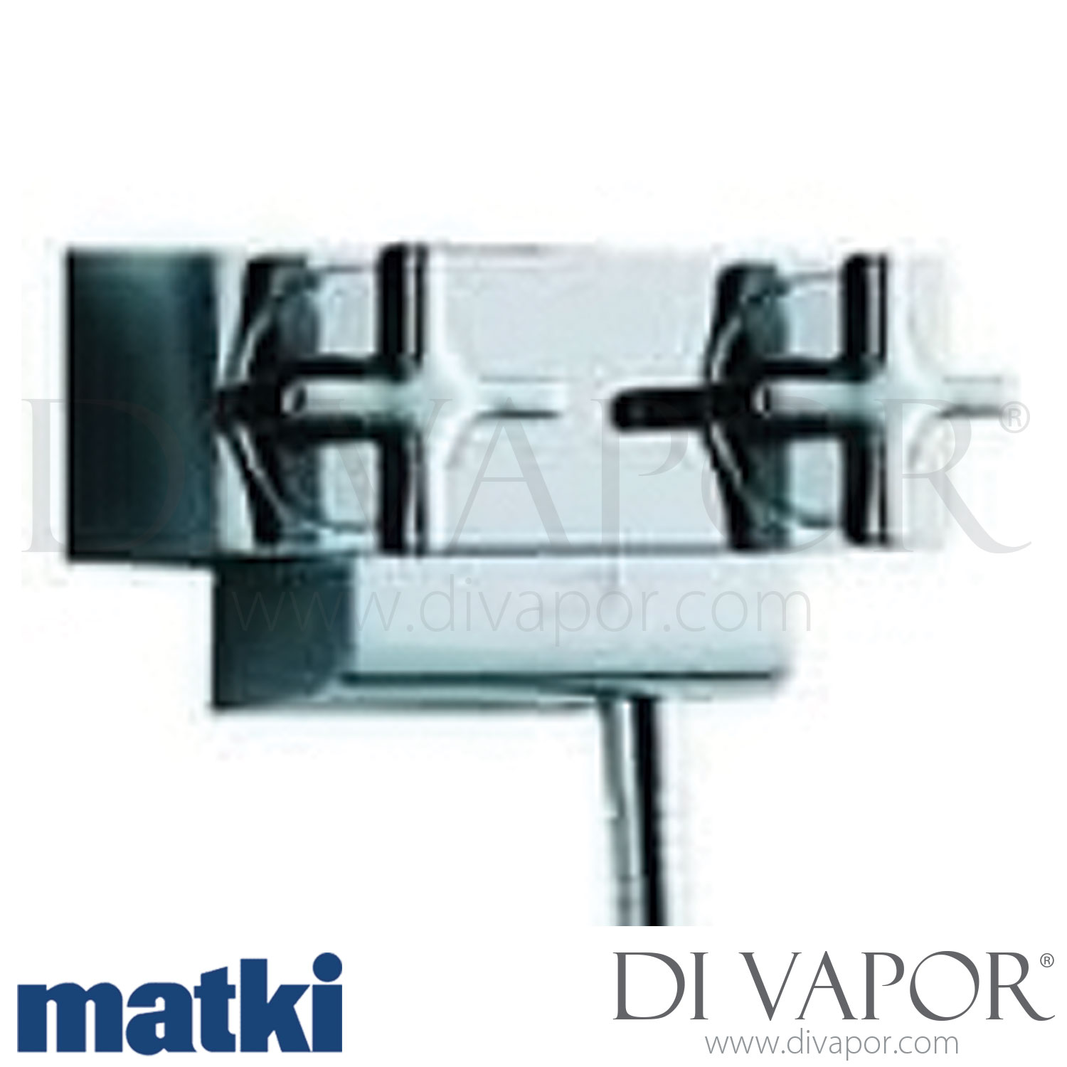 Matki EX17/X Elixir Modern Cross Exposed Single Outlet Shower Mixer ...