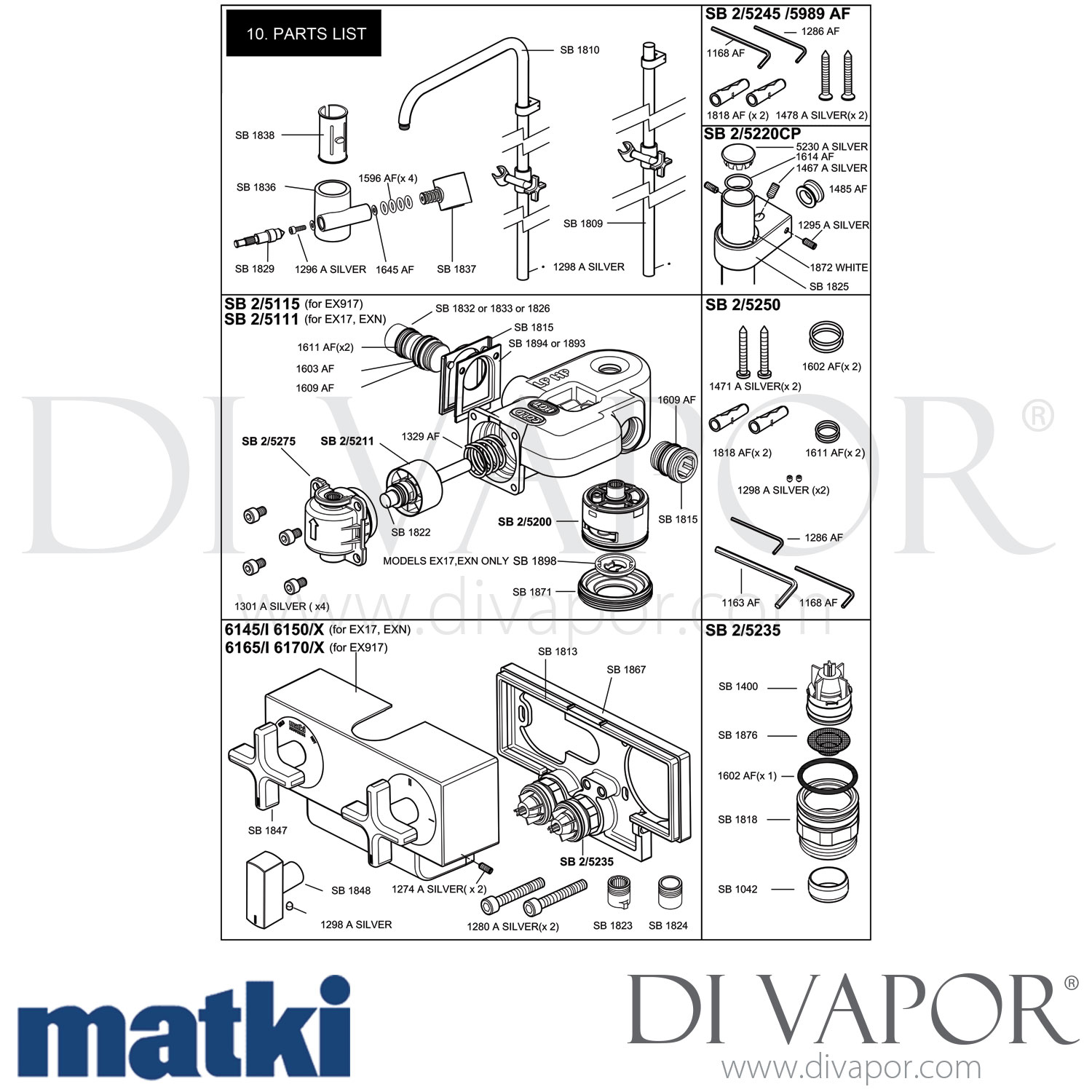Matki EX917/cO Elixir Classic Exposed Mixer with Curved Wall Assembly ...